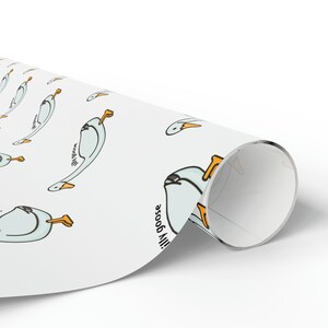 Silly Goose Wrapping Paper, Funny Wrapping Paper, Goose Gift Wrap ...
