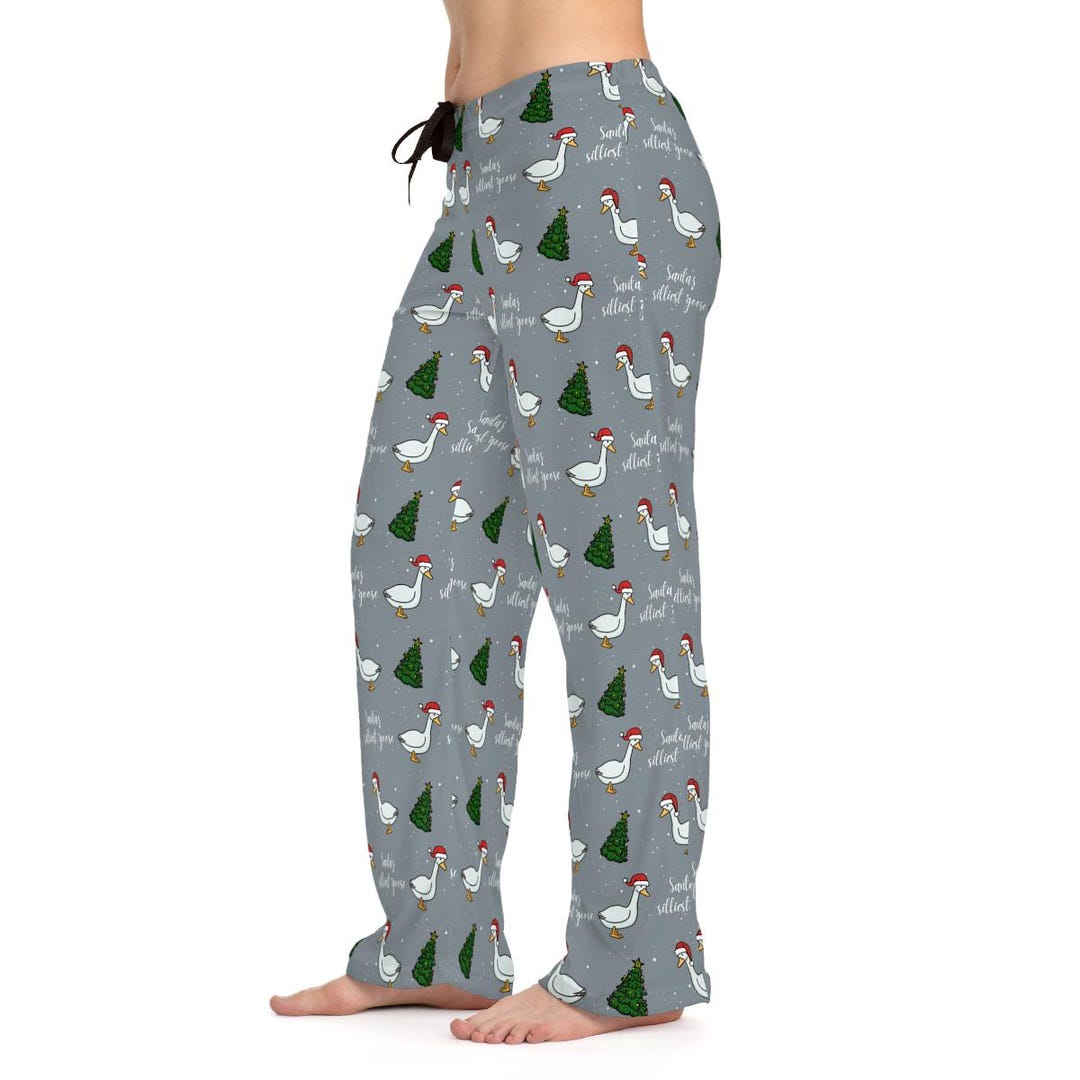 Silly Goose Pajama Pants, Christmas Pajamas, Women's Pajama Pants, Gift ...