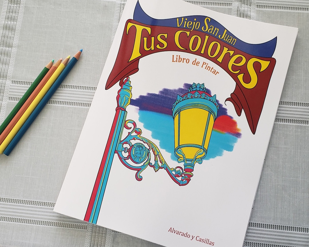 Old San Juan Coloring Book, Puerto Rico: Tus Colores - Etsy