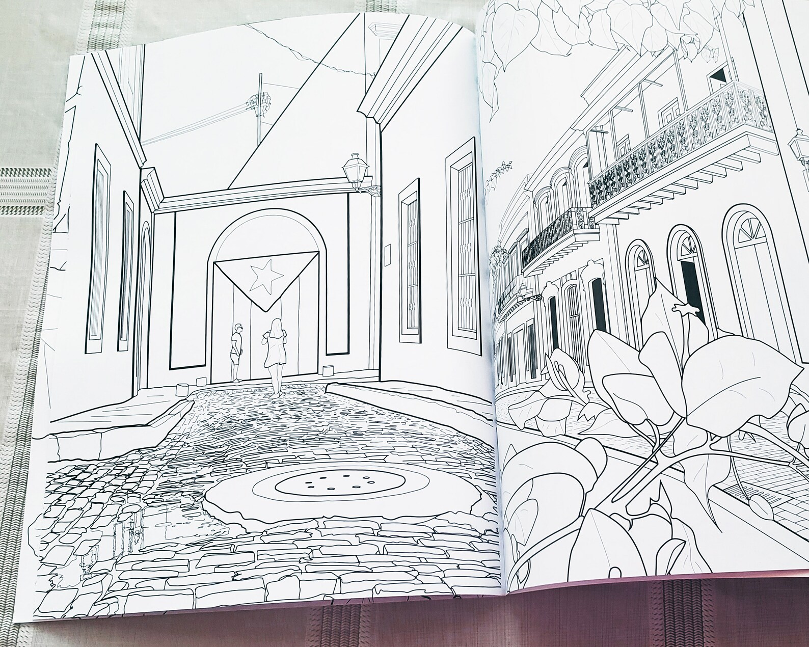 Old San Juan Coloring Book Puerto Rico: Tus Colores | Etsy