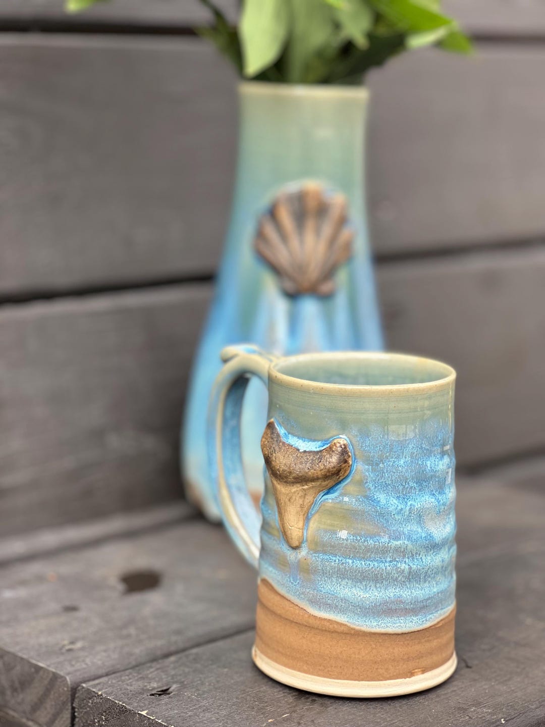Light Blue Sharks Tooth Mug - Etsy