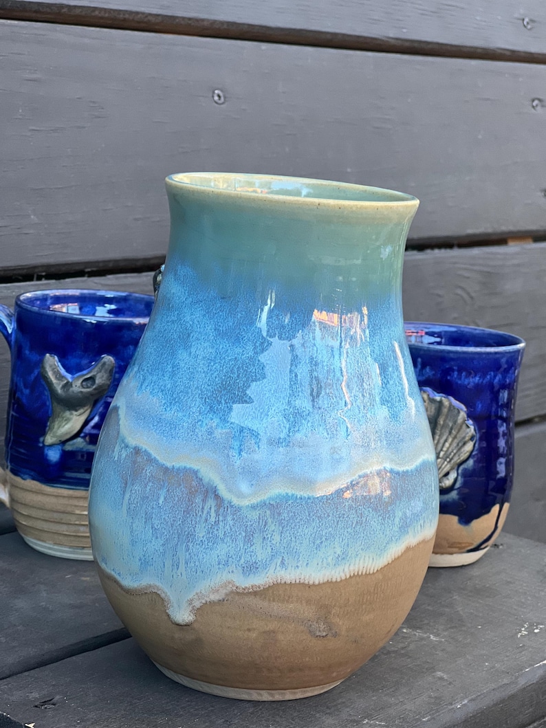 Light Blue Megalodon Sharks Tooth Vase - Etsy