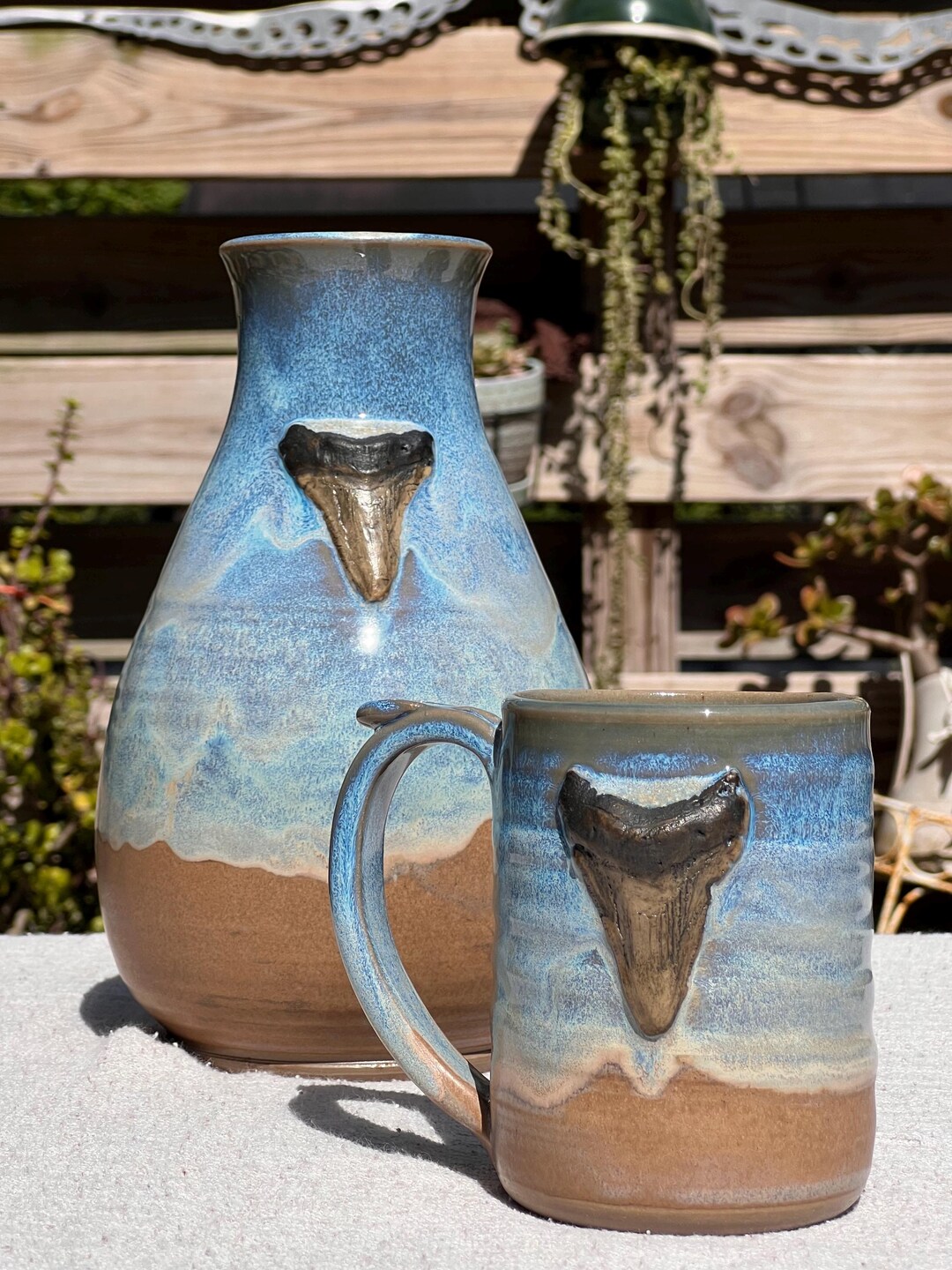 Light Blue Sharks Tooth Mug - Etsy