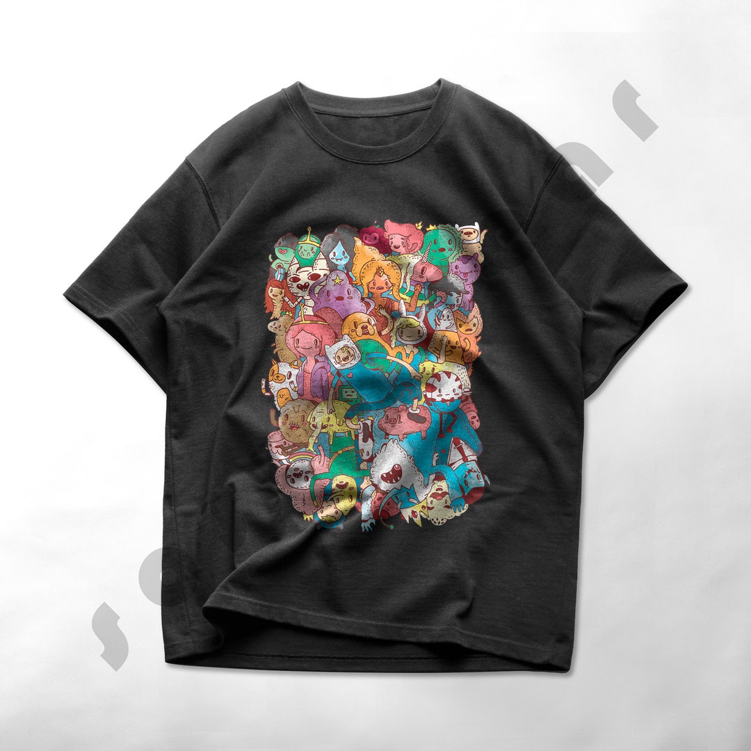 Adventure Time Doodle Art Shirt, Unisex Adventure Time Tee, - Etsy