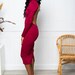 OPEN CHAINS MIDI Red Dress - Etsy