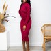 OPEN CHAINS MIDI Red Dress - Etsy