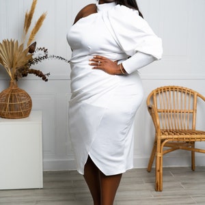 HIGH TONE RITZY White Dress - Etsy