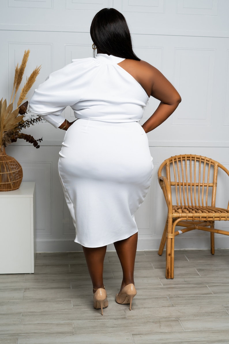 HIGH TONE RITZY White Dress - Etsy