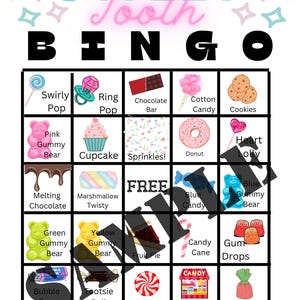 Sweet Tooth BINGO Pack #2 Cards 21-35 (15ct) - Etsy