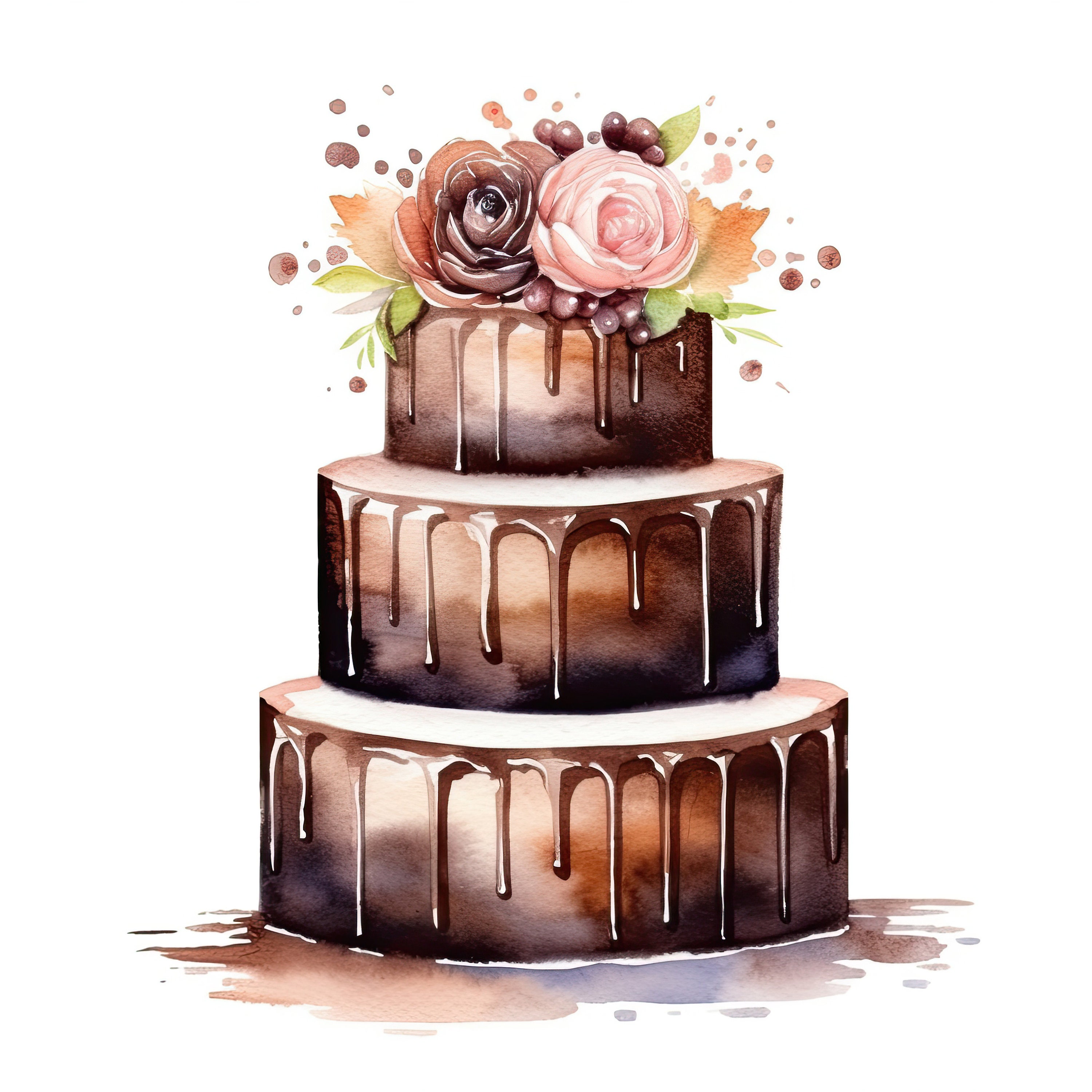 Chocolate Cake Clipart | 10 High Quality JPG | Scrapbooking, Card ...