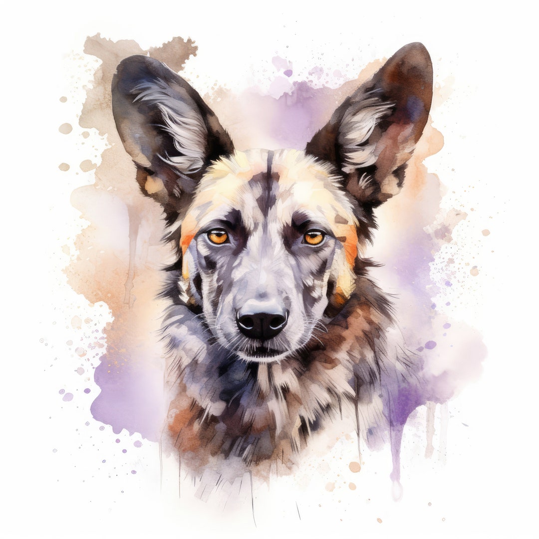 Wild Dog Clipart | 10 High Quality JPG | Scrapbooking, Card Making ...