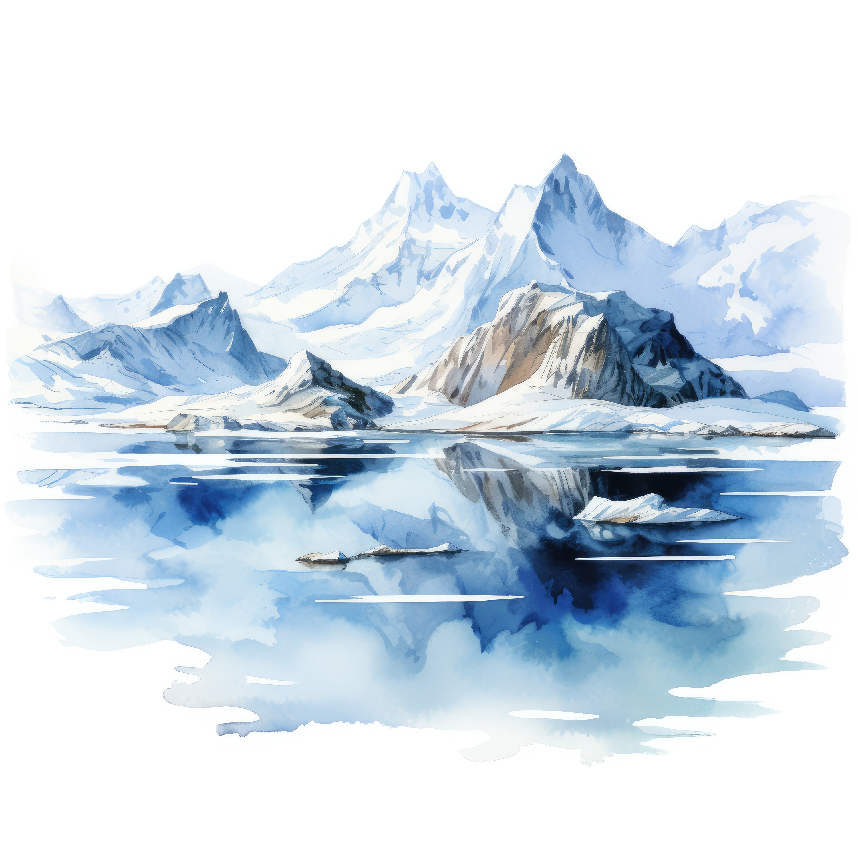 Arctic Clipart Landscape 10 High Quality JPG Scrapbooking - Etsy
