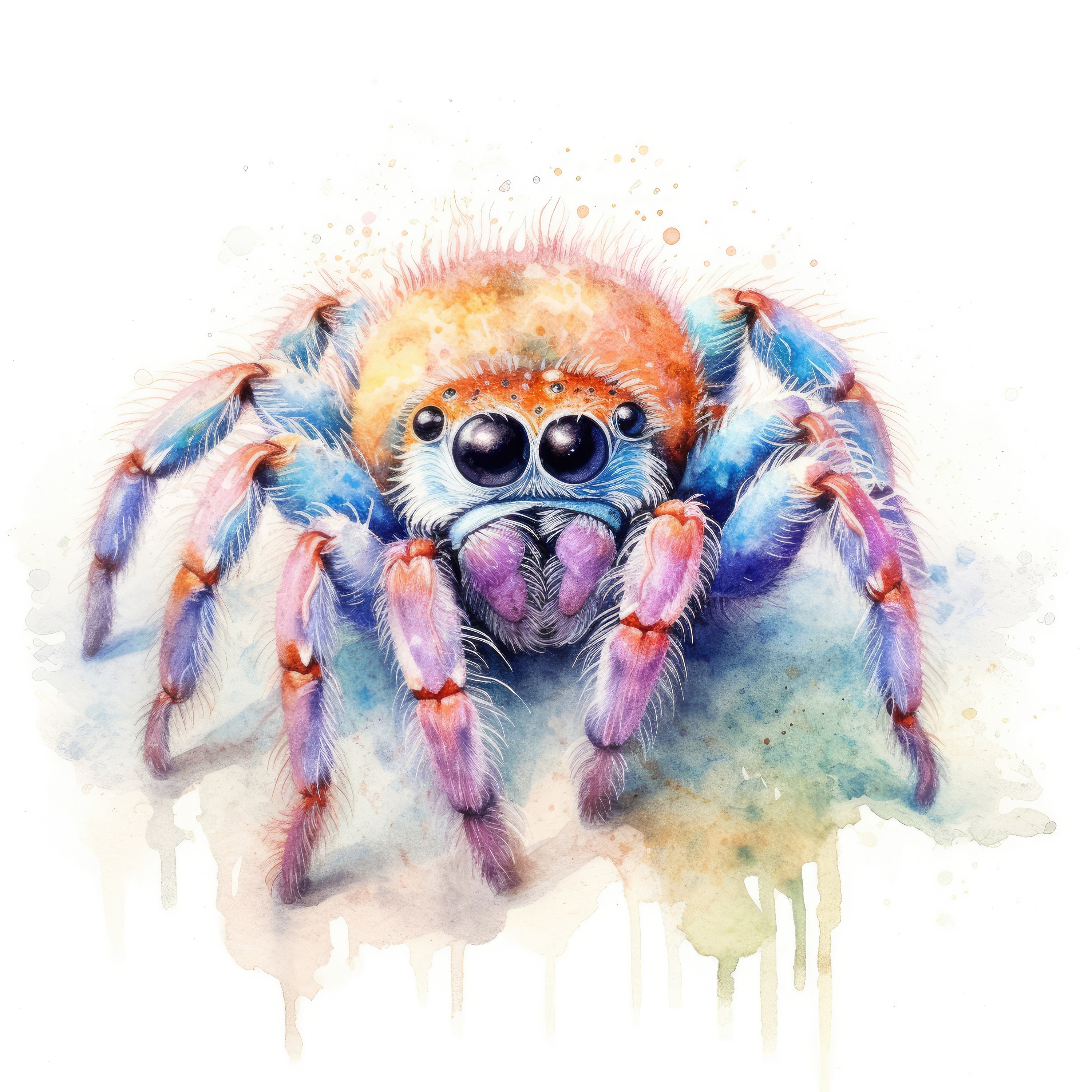 Cute Tarantula Spider Clipart 10 High Quality JPG Scrapbooking, Card ...