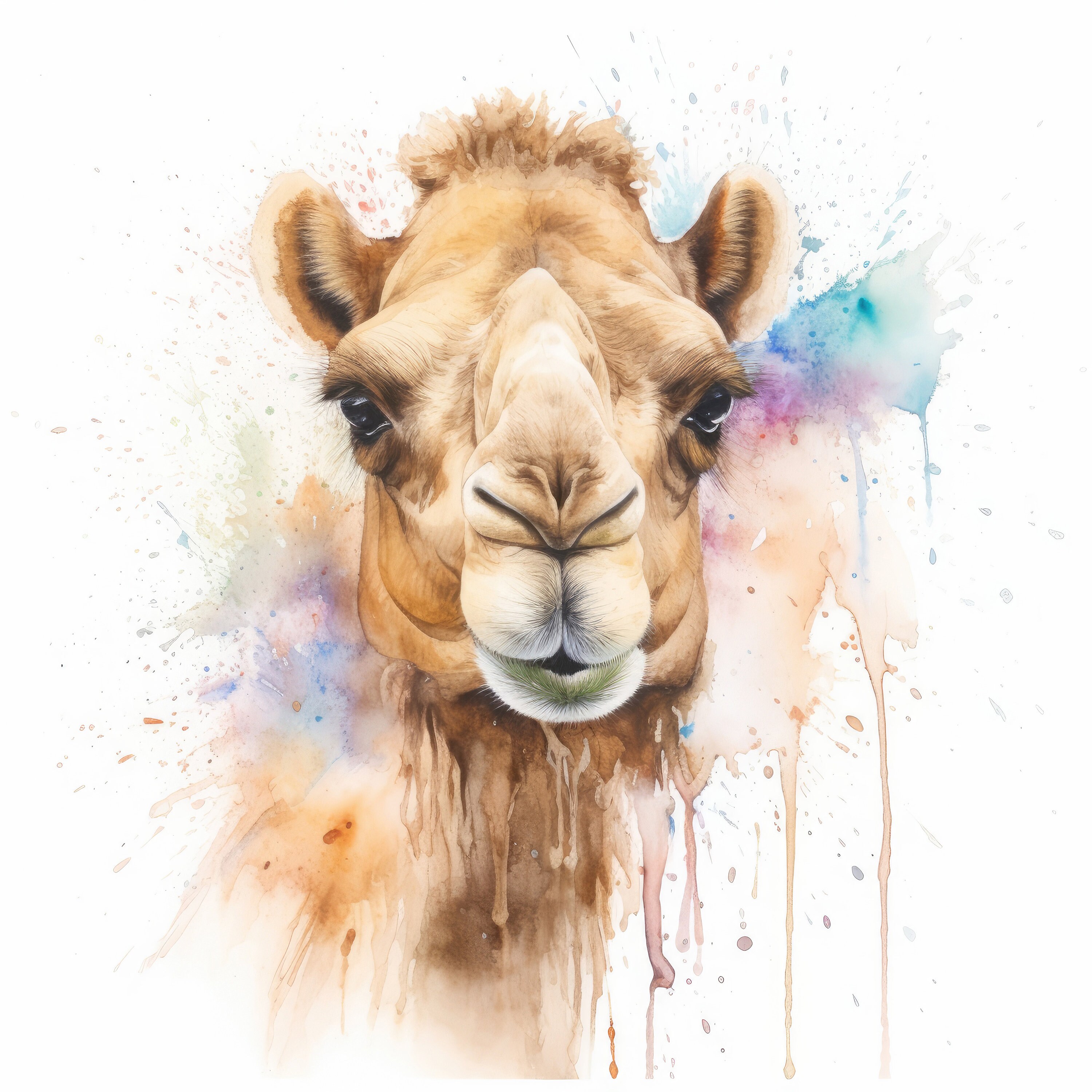 Watercolor Camel Clipart 10 High Quality JPG Scrapbooking - Etsy