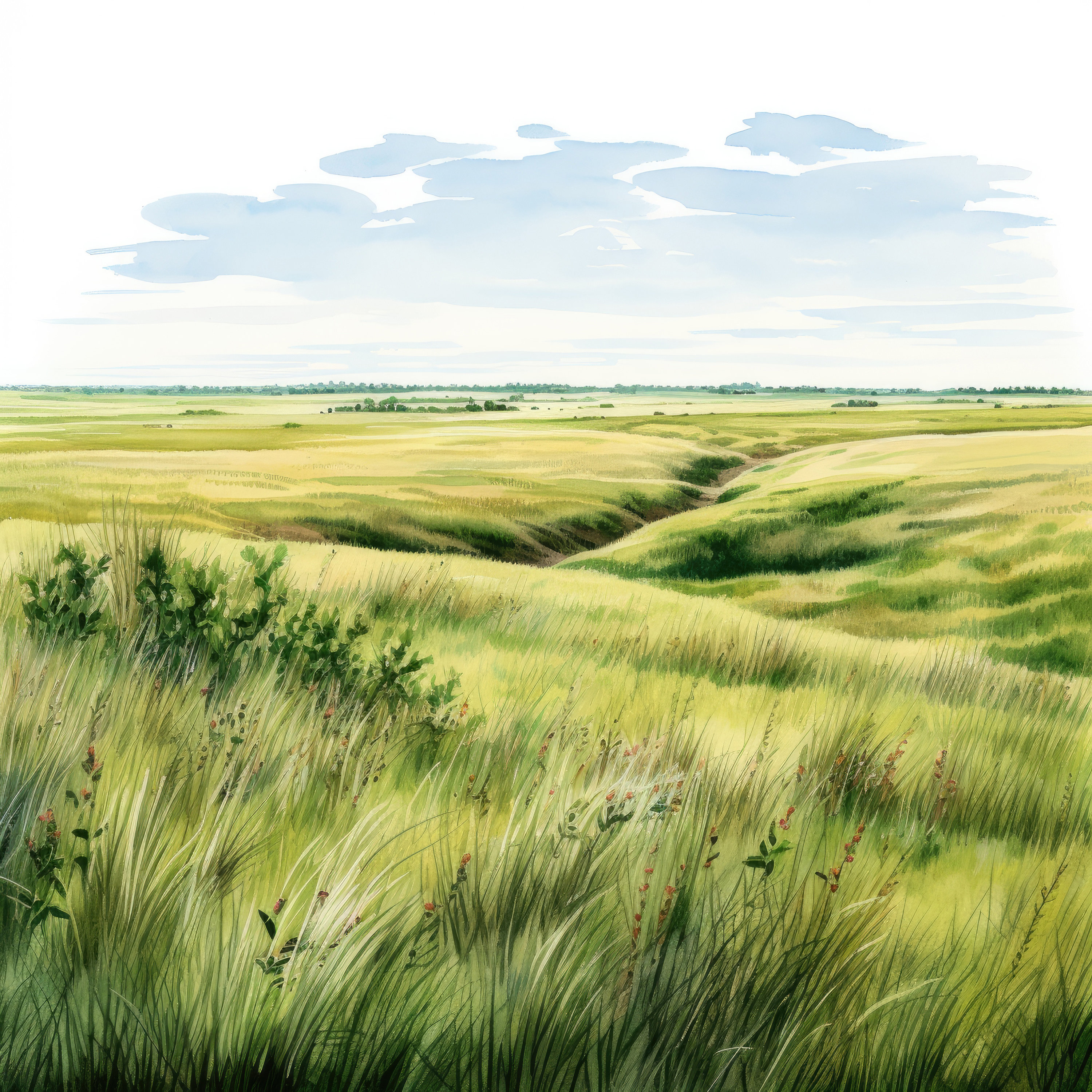 Grassland Clipart Landscape 10 High Quality JPG Scrapbooking, Card ...
