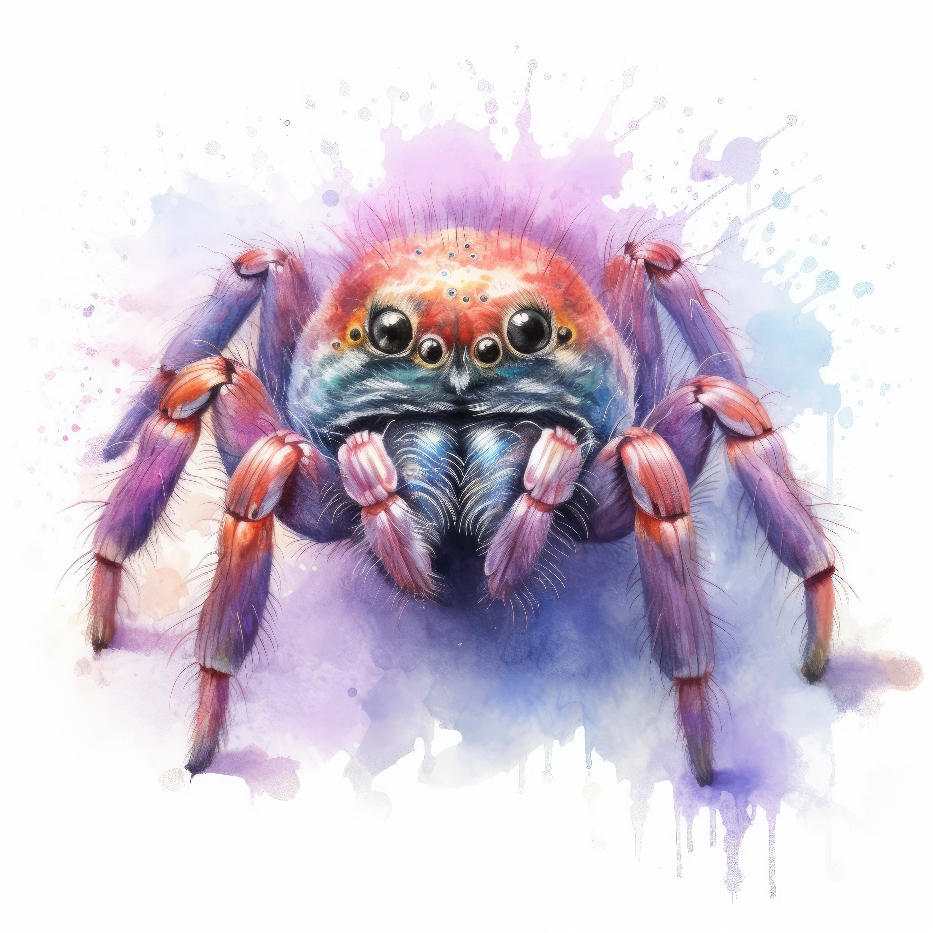 Cute Tarantula Spider Clipart 10 High Quality JPG Scrapbooking, Card ...