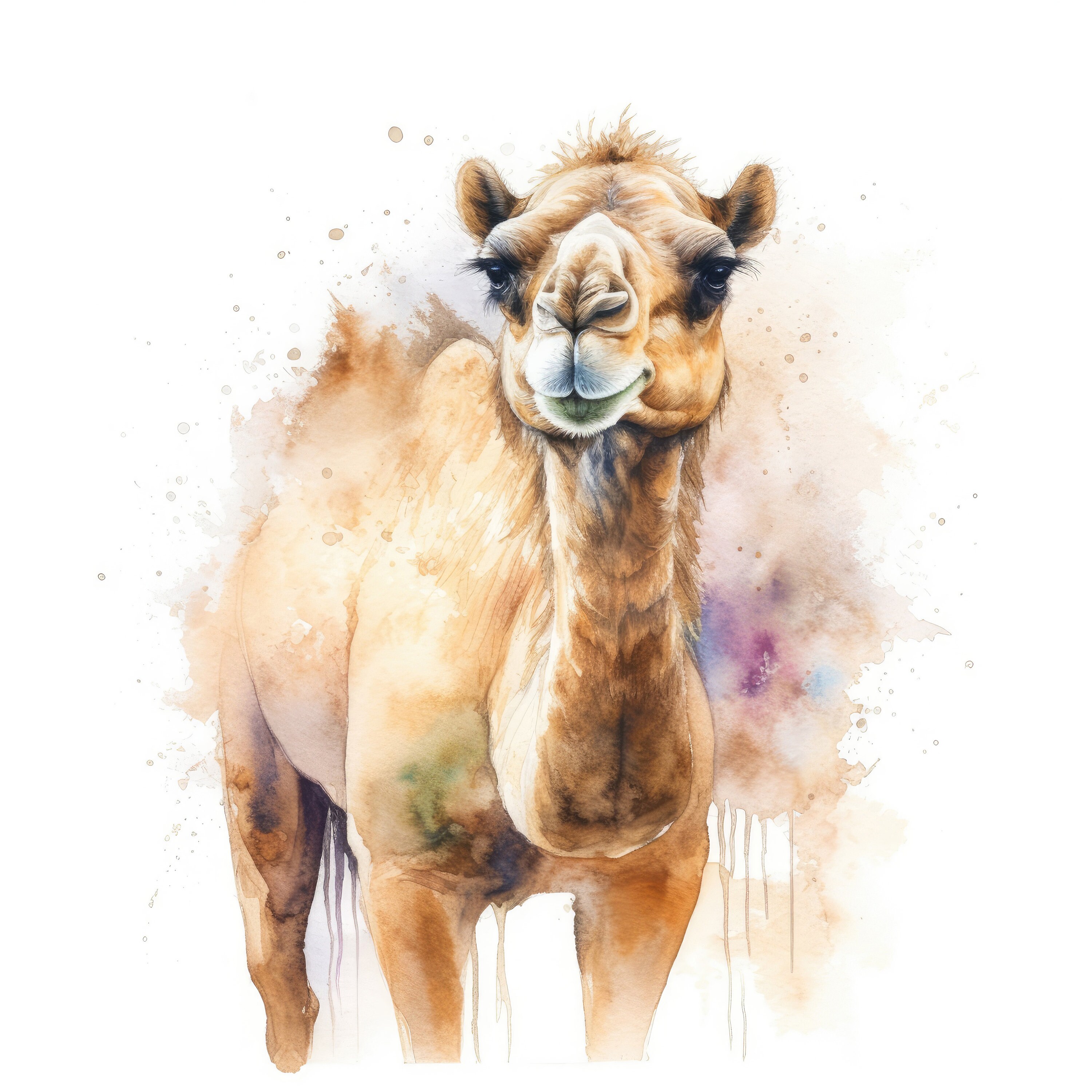 Watercolor Camel Clipart 10 High Quality JPG Scrapbooking - Etsy
