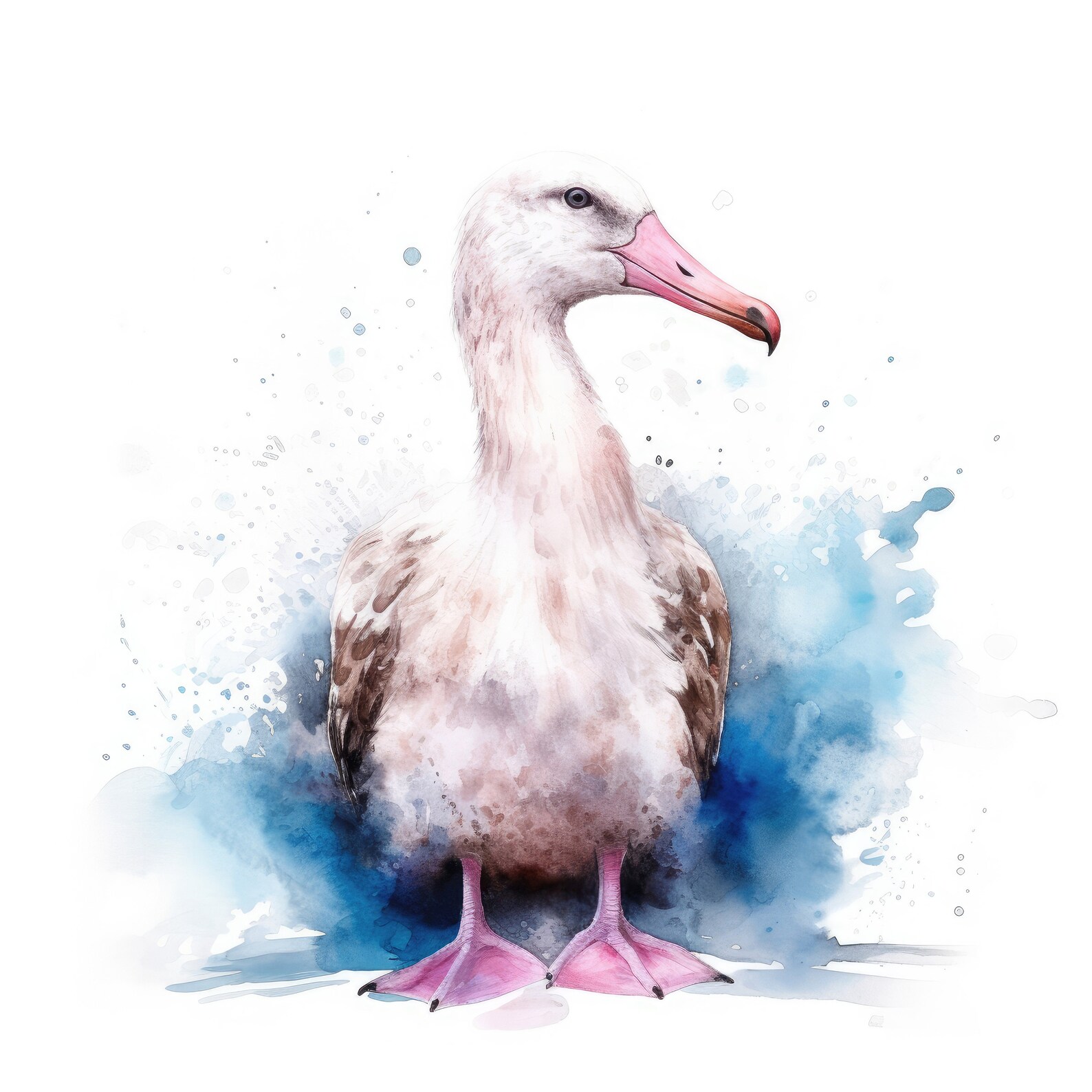 Watercolor Albatross Clipart | 10 High Quality JPG | Scrapbooking, Card ...