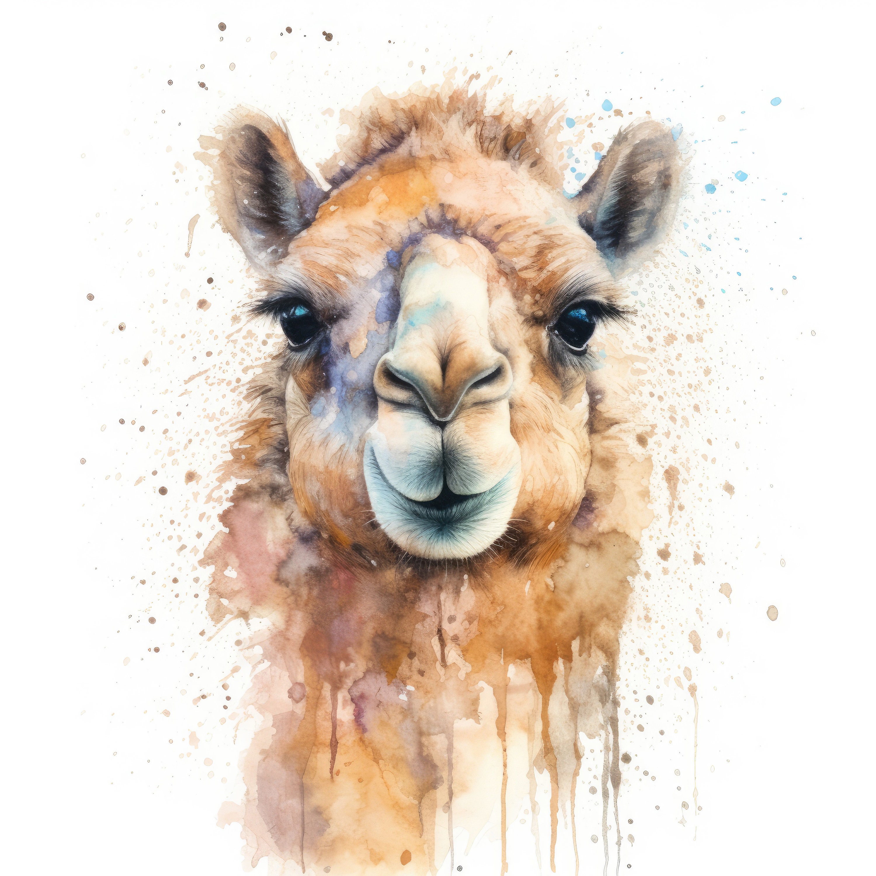 Watercolor Camel Clipart | 10 High Quality JPG | Scrapbooking, Card ...
