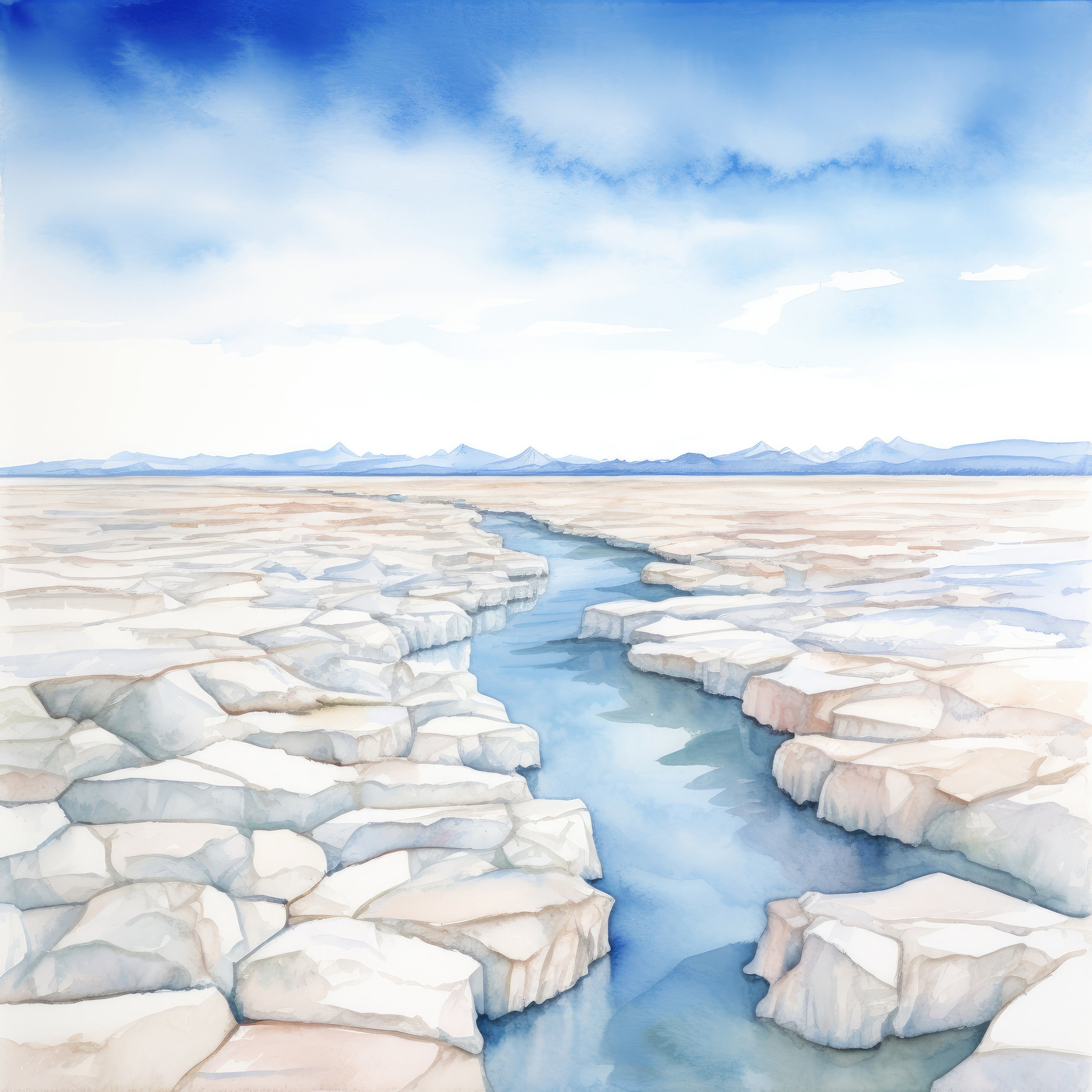 Salt Flats Clipart Landscape | 10 High Quality JPG | Scrapbooking, Card ...