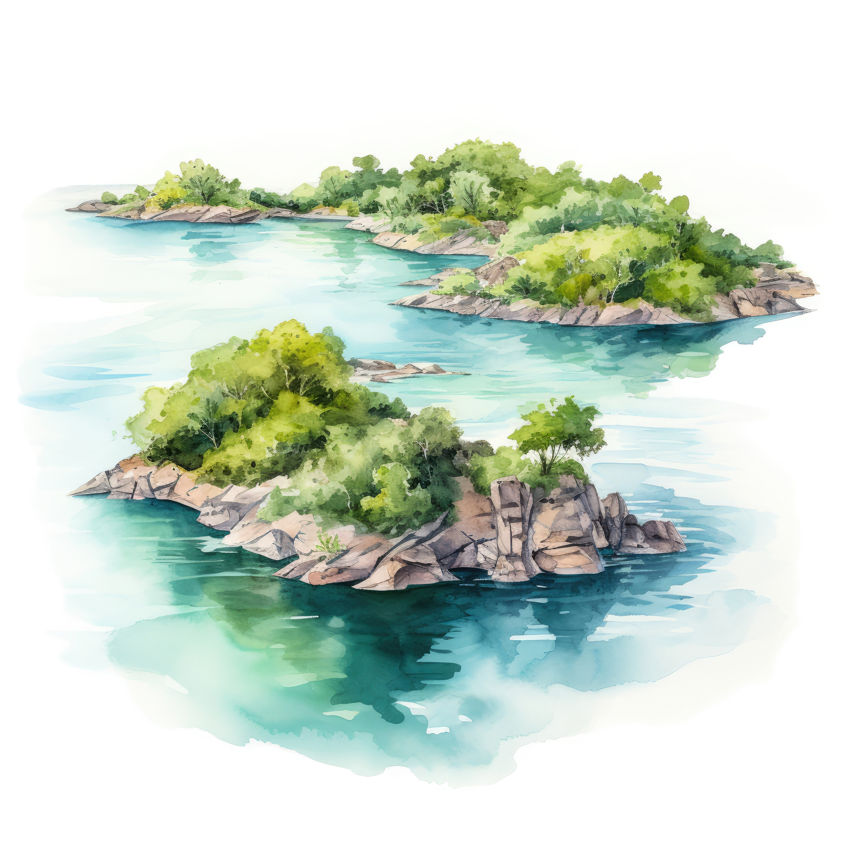 Archipelago Clipart Landscape | 10 High Quality JPG | Scrapbooking ...