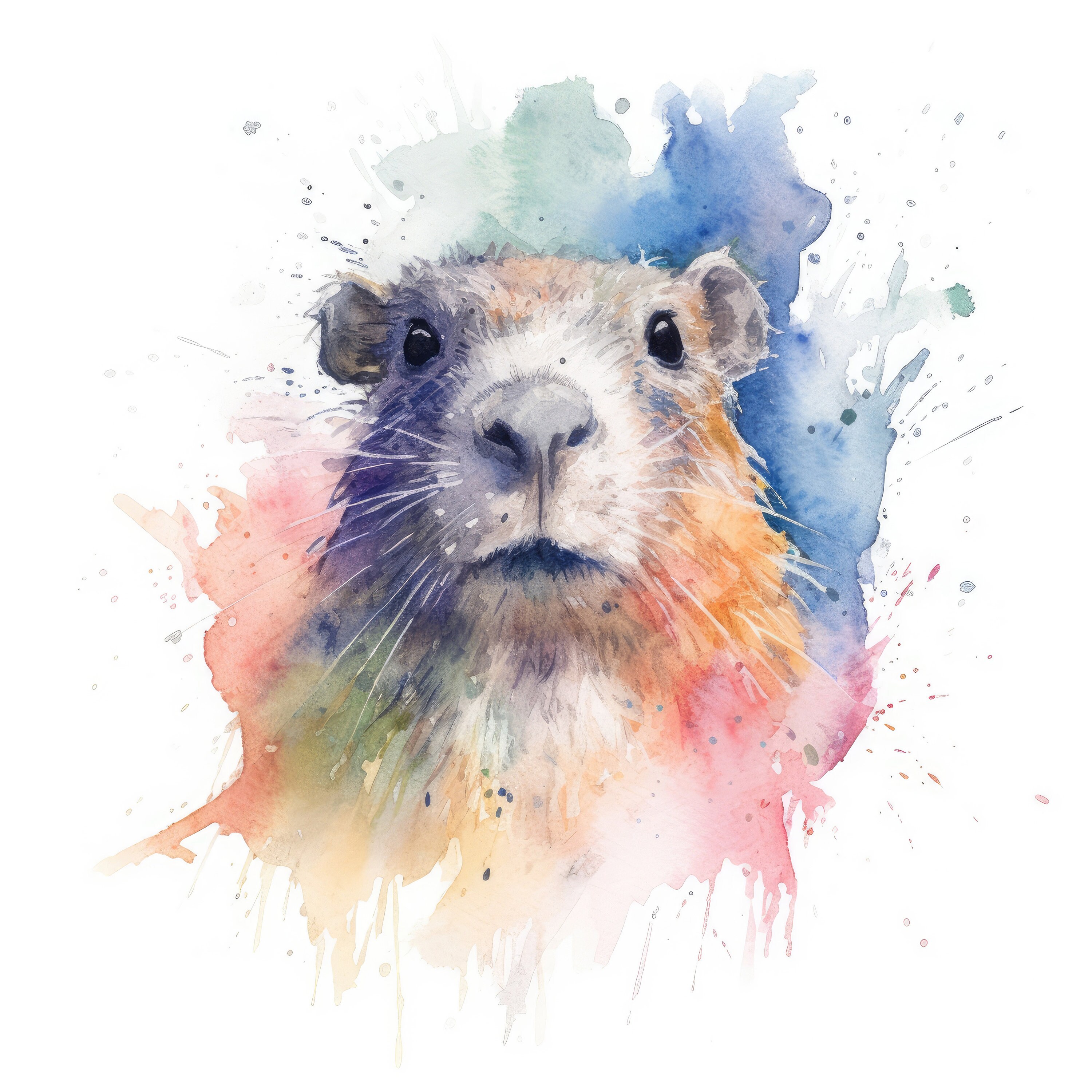 Capybara Clipart Watercolor 10 High Quality JPG - Etsy