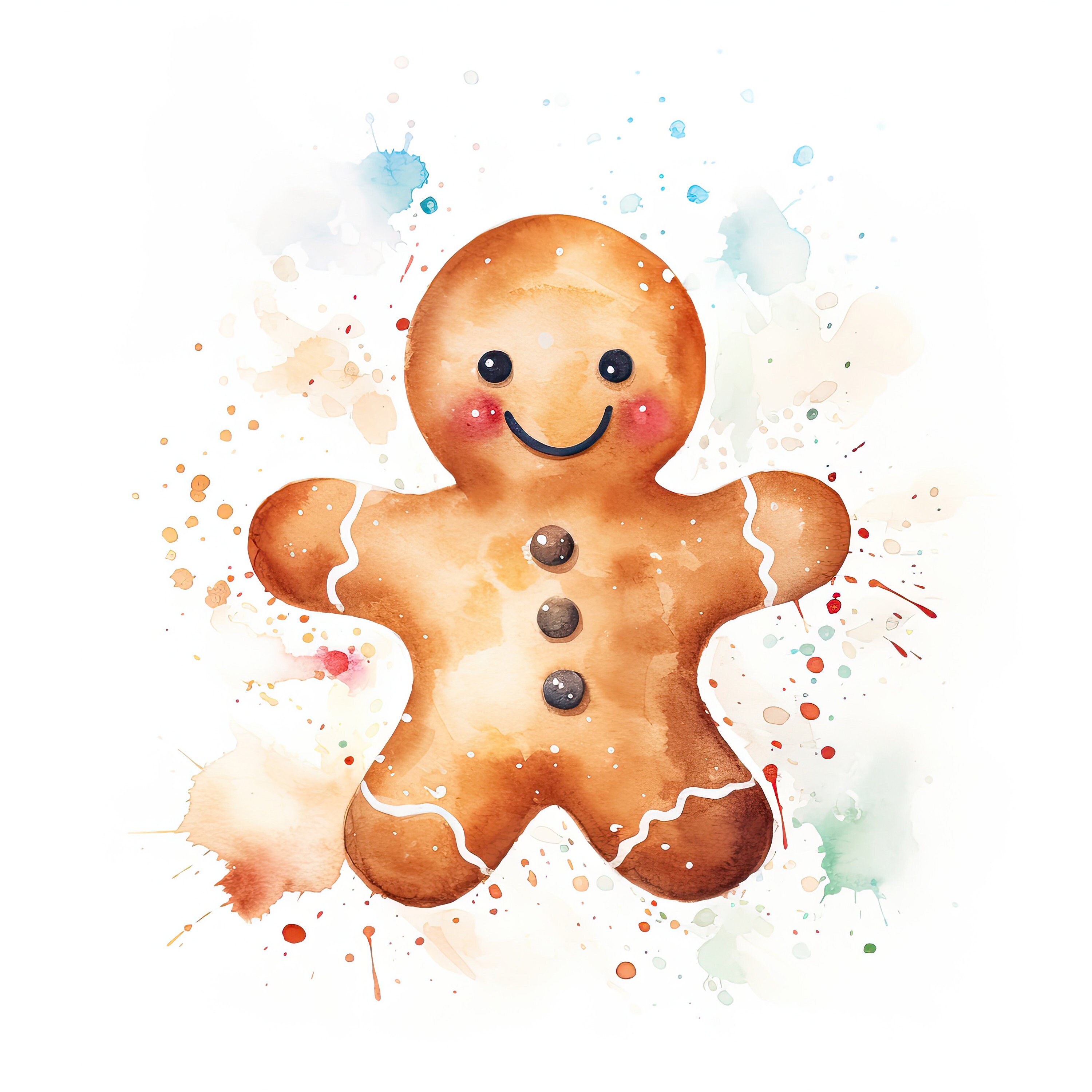 Gingerbread Man Clipart 10 High Quality JPG Scrapbooking, Card Making ...