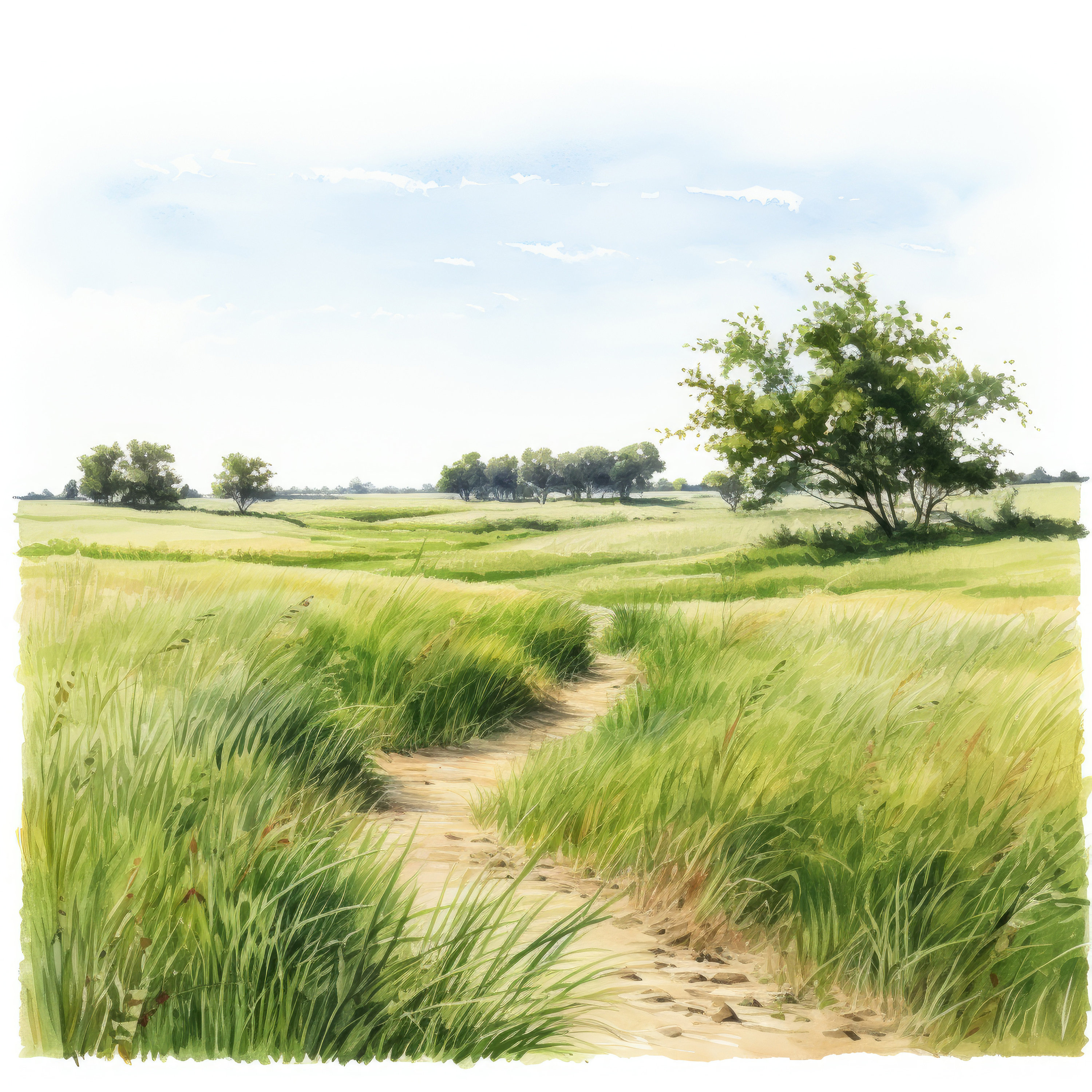 Grassland Clipart Landscape 10 High Quality JPG Scrapbooking, Card ...