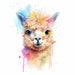 Watercolor Llama Alpaca Clipart | 10 High Quality JPG | Scrapbooking ...