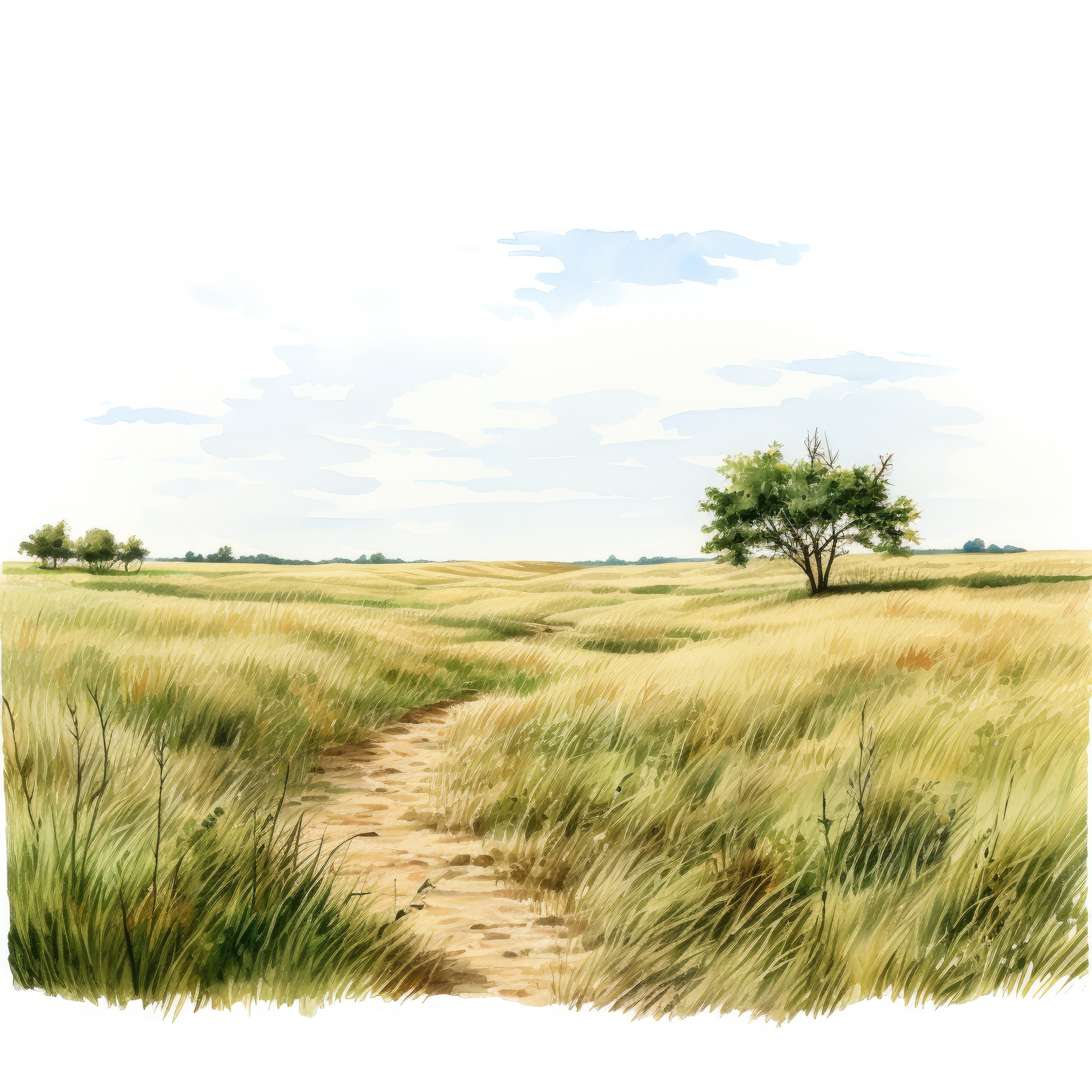 Grassland Clipart Landscape 10 High Quality JPG Scrapbooking, Card ...