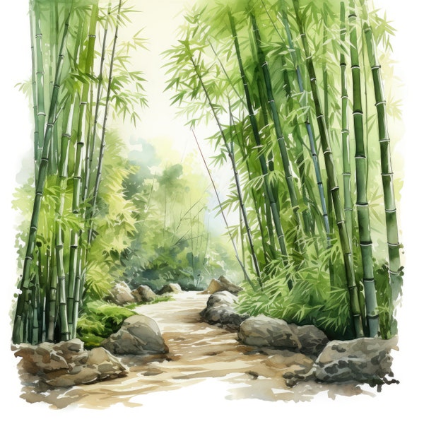 Paper With Bamboo Print - Etsy