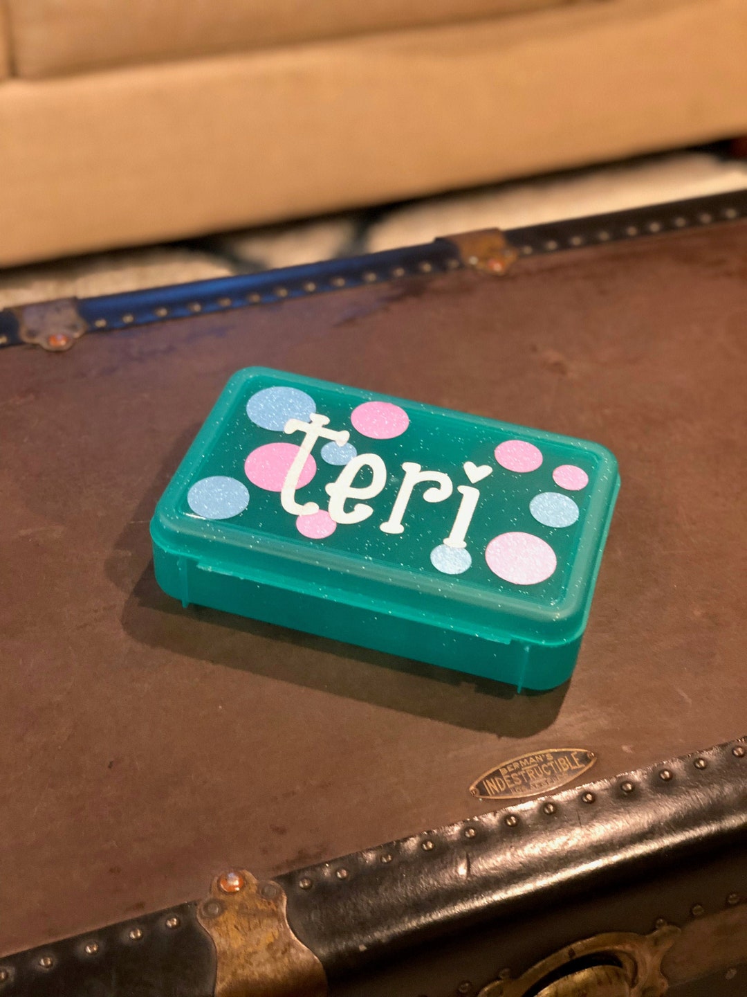 Polka Dot Pencil Box - Etsy