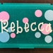 Polka Dot Pencil Box - Etsy