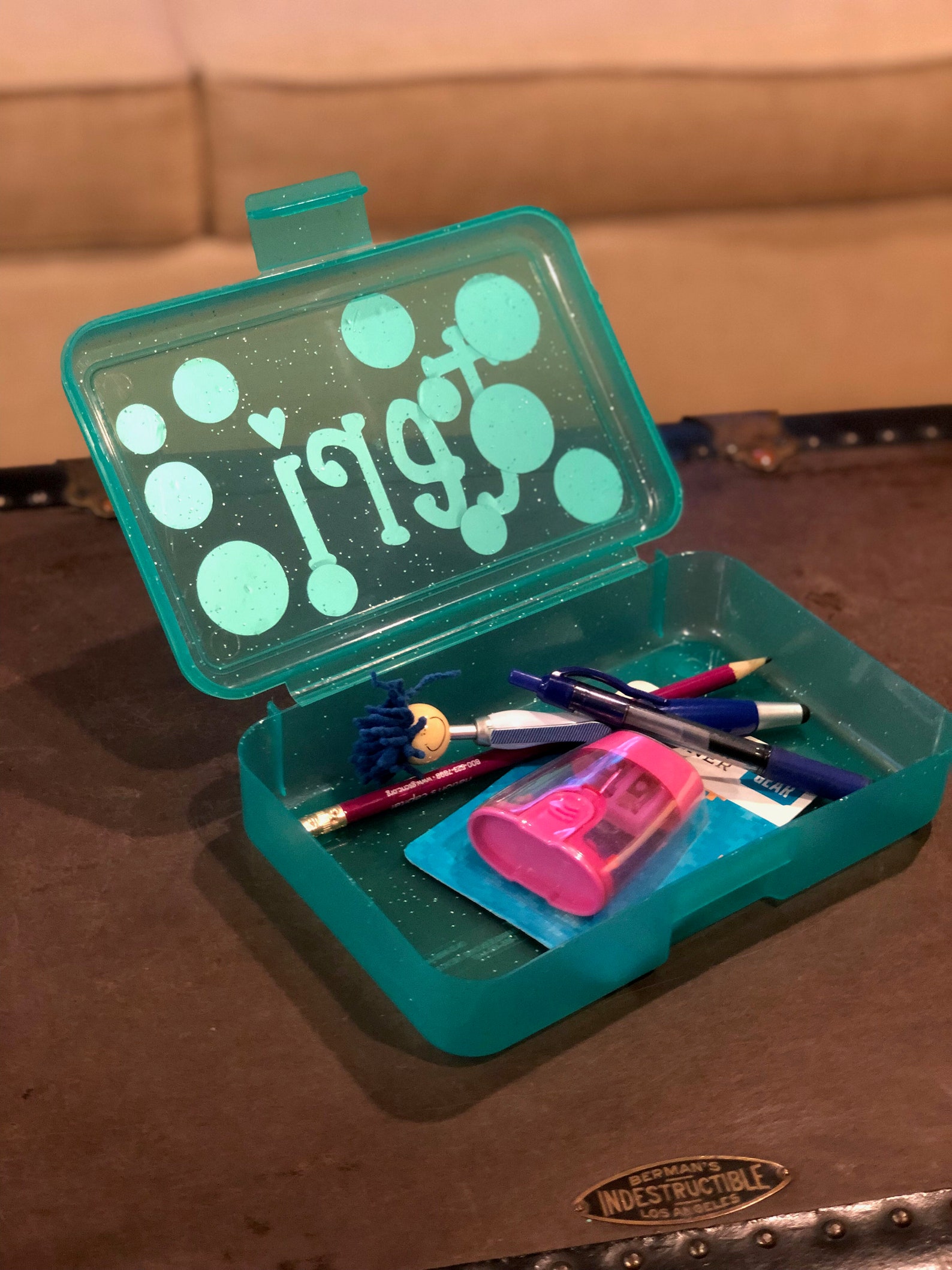 Polka Dot Pencil Box - Etsy