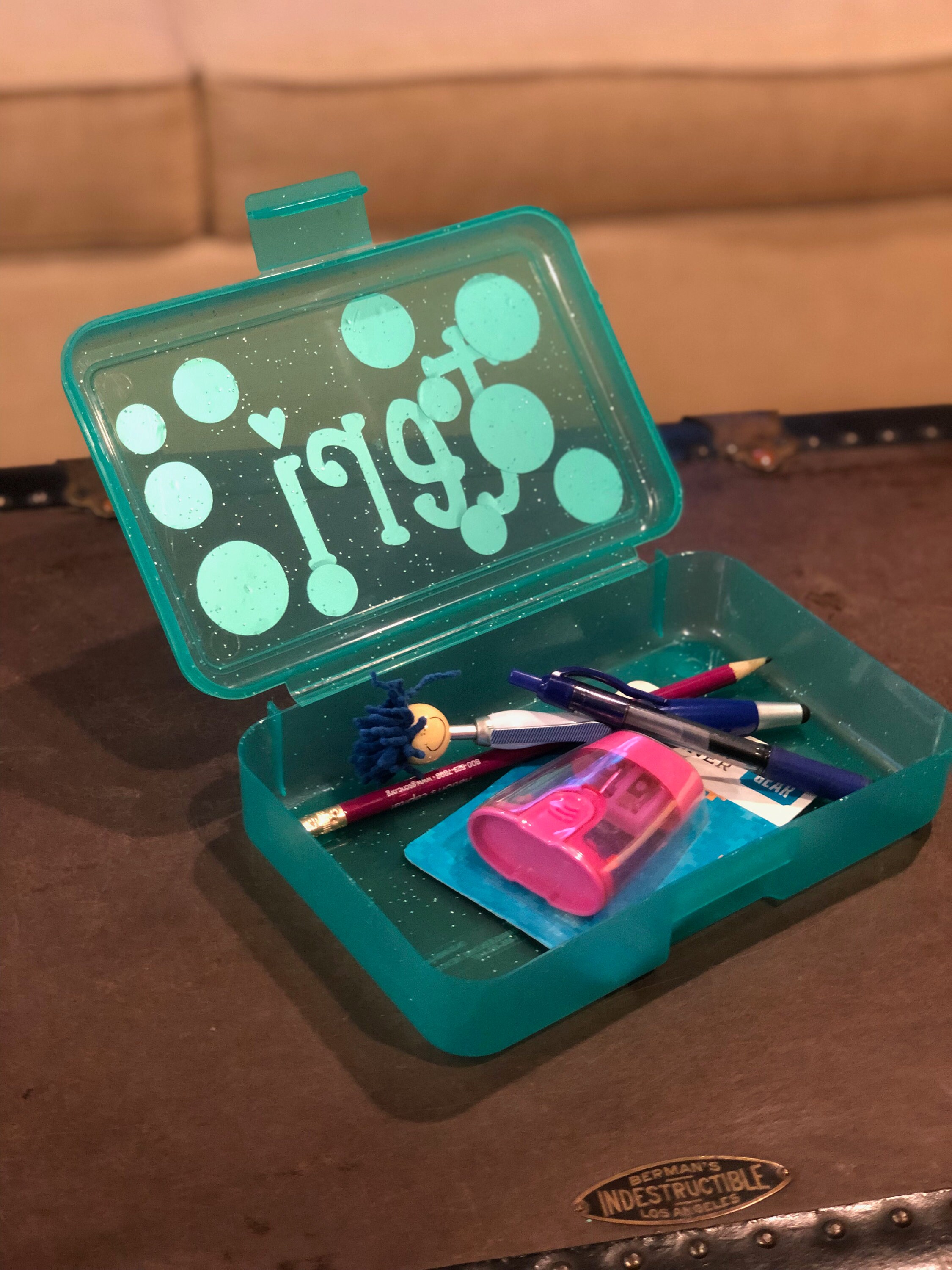 Polka Dot Pencil Box - Etsy