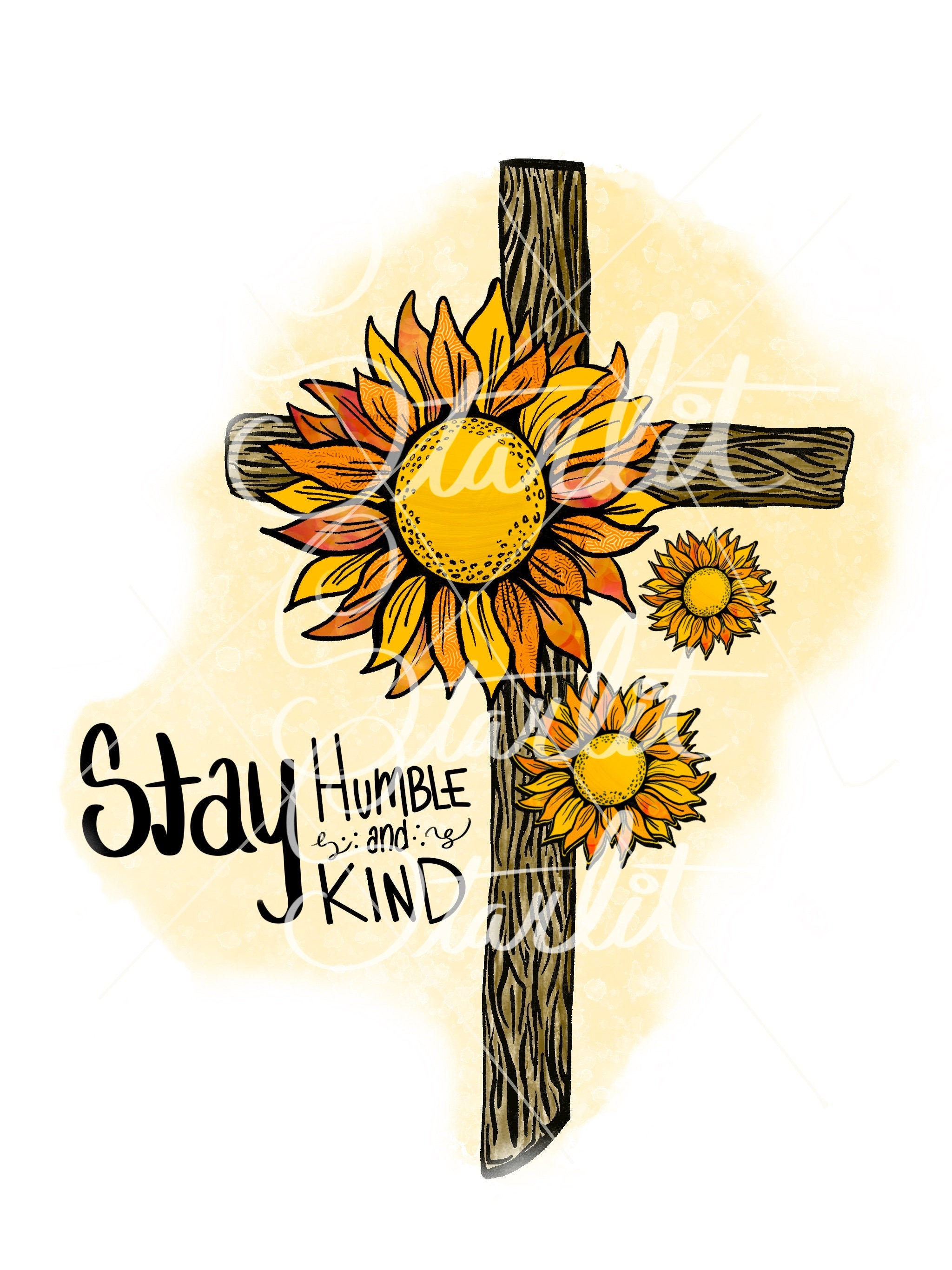Sunflower Cross Image - Etsy