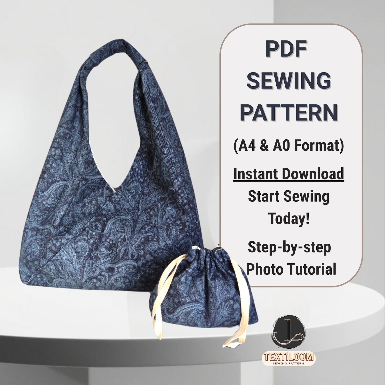 Hobo Bag Sewing Pattern /PDF Sewing Pattern/instant Download / Beginner ...
