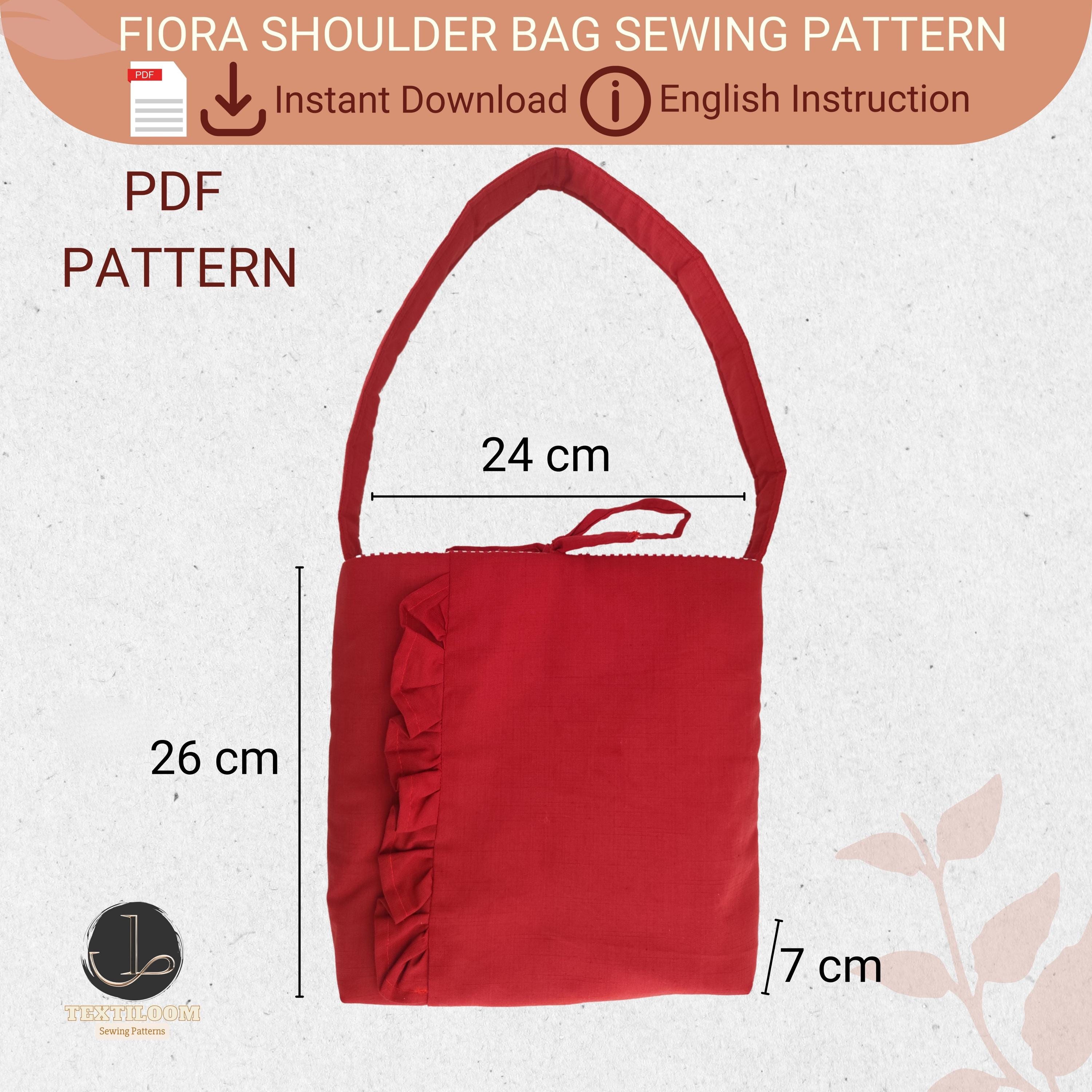Quilted Bow Bag Sewing Pattern | Ruffle Bow Shoulder Bag | Instant ...