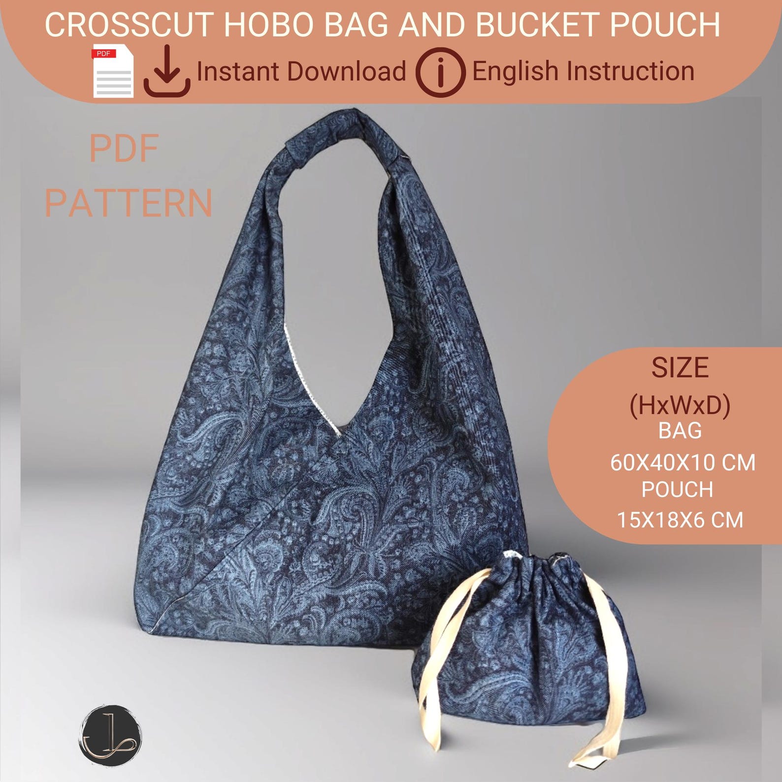 Hobo Bag Sewing Pattern /PDF Sewing Pattern/instant Download / Beginner ...