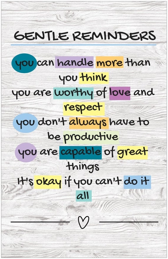 Gentle Reminder - Etsy
