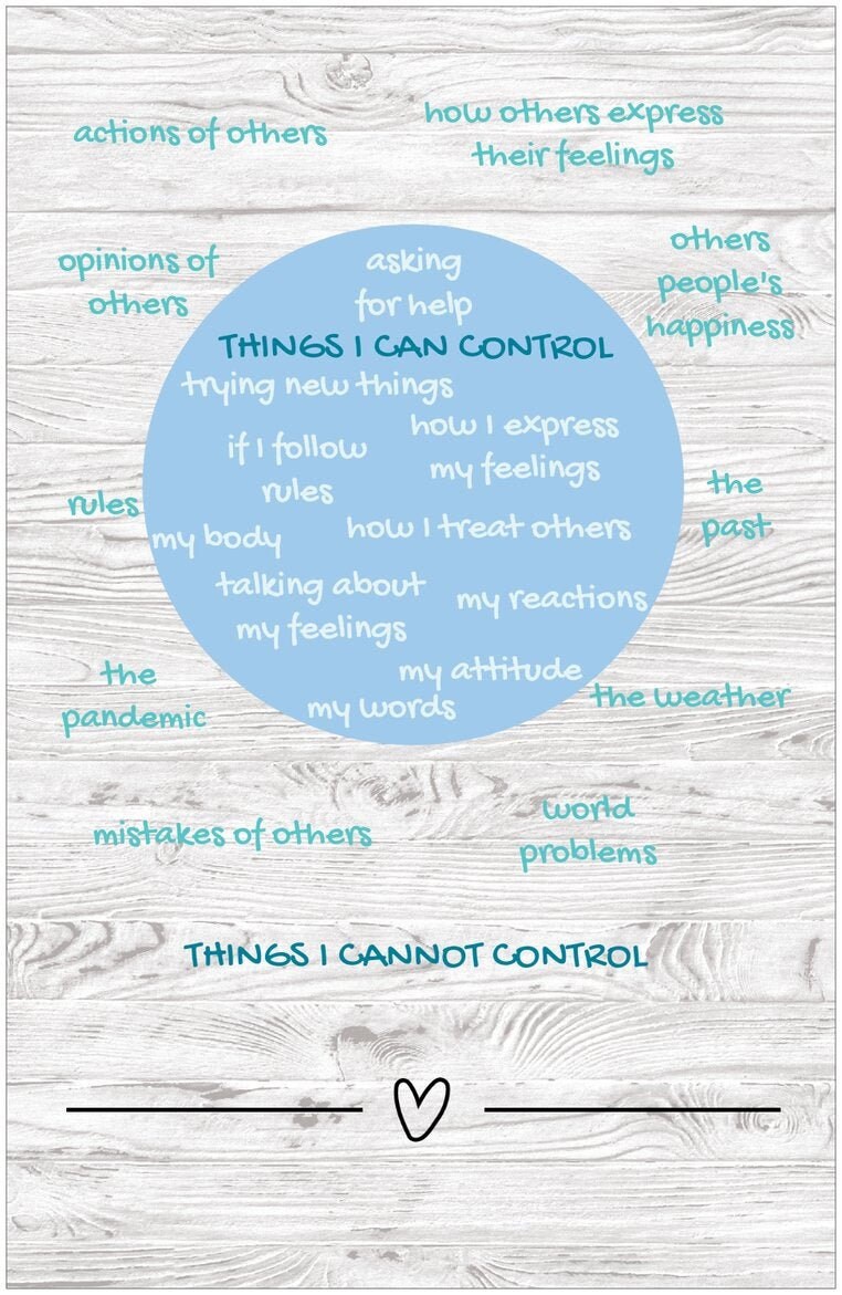 Things I Can and Cannot Control - Etsy