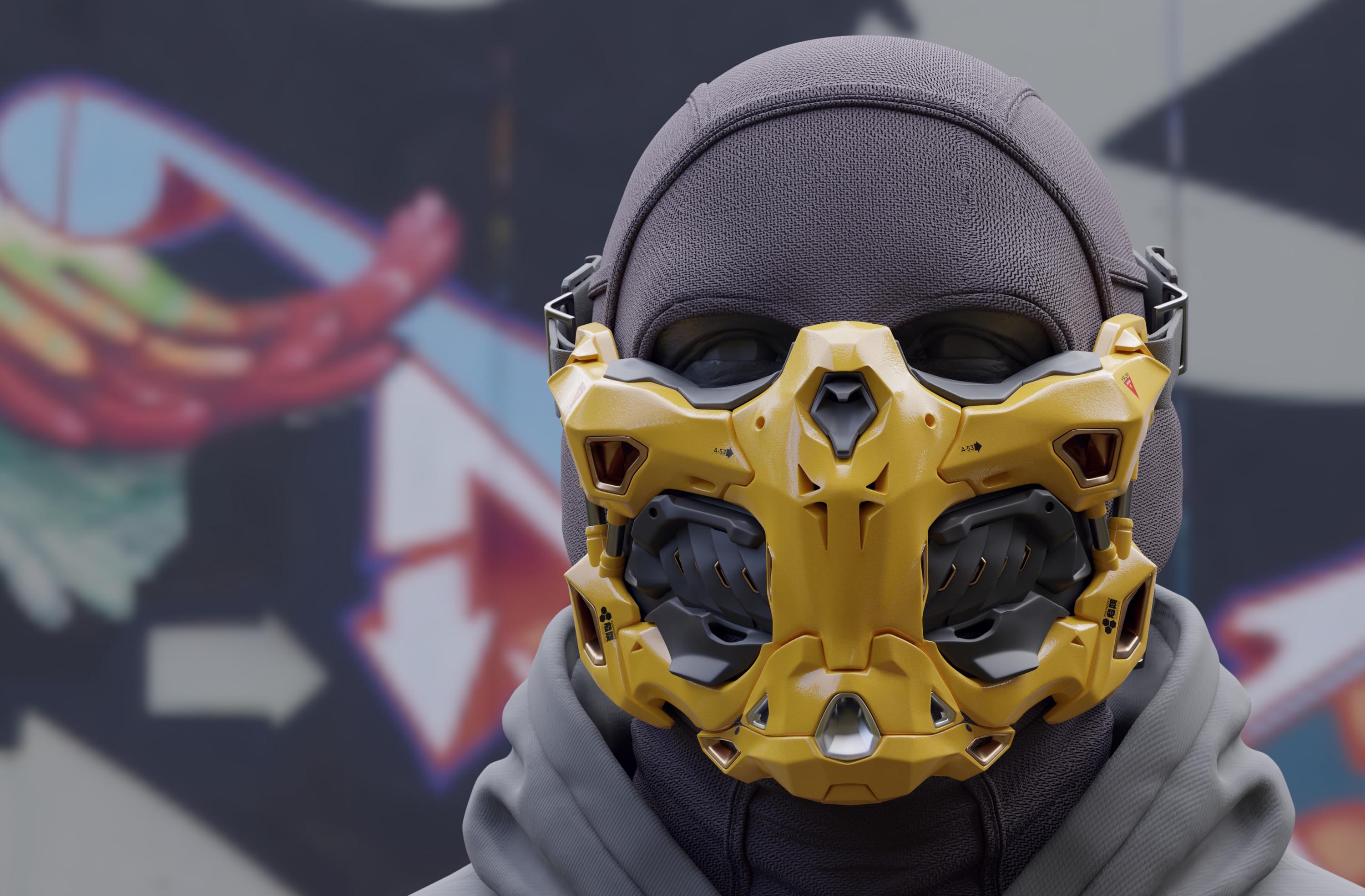 Scorpion Raid Mask STL - Etsy