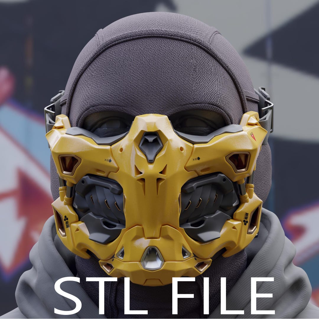 Scorpion Raid Mask STL - Etsy