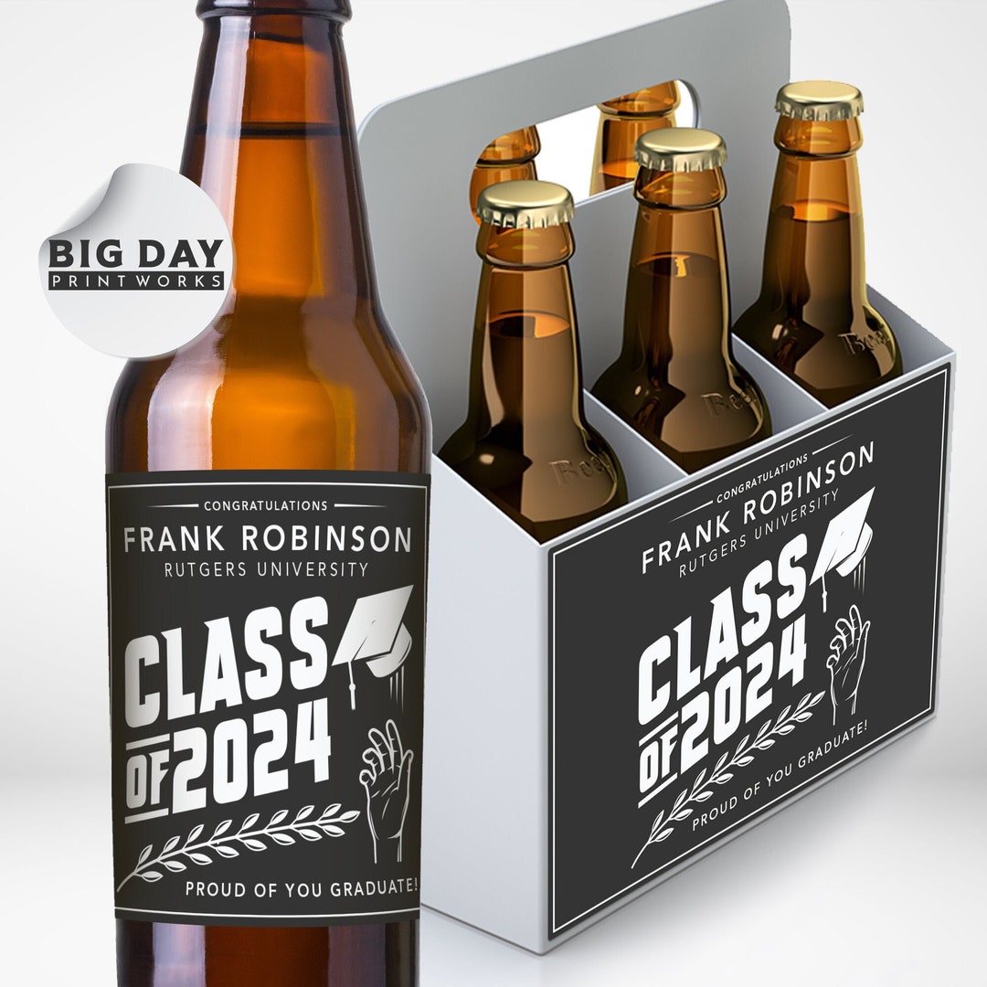 Personalized - Customized Beer Labels - Graduation Beer Labels - Fun ...