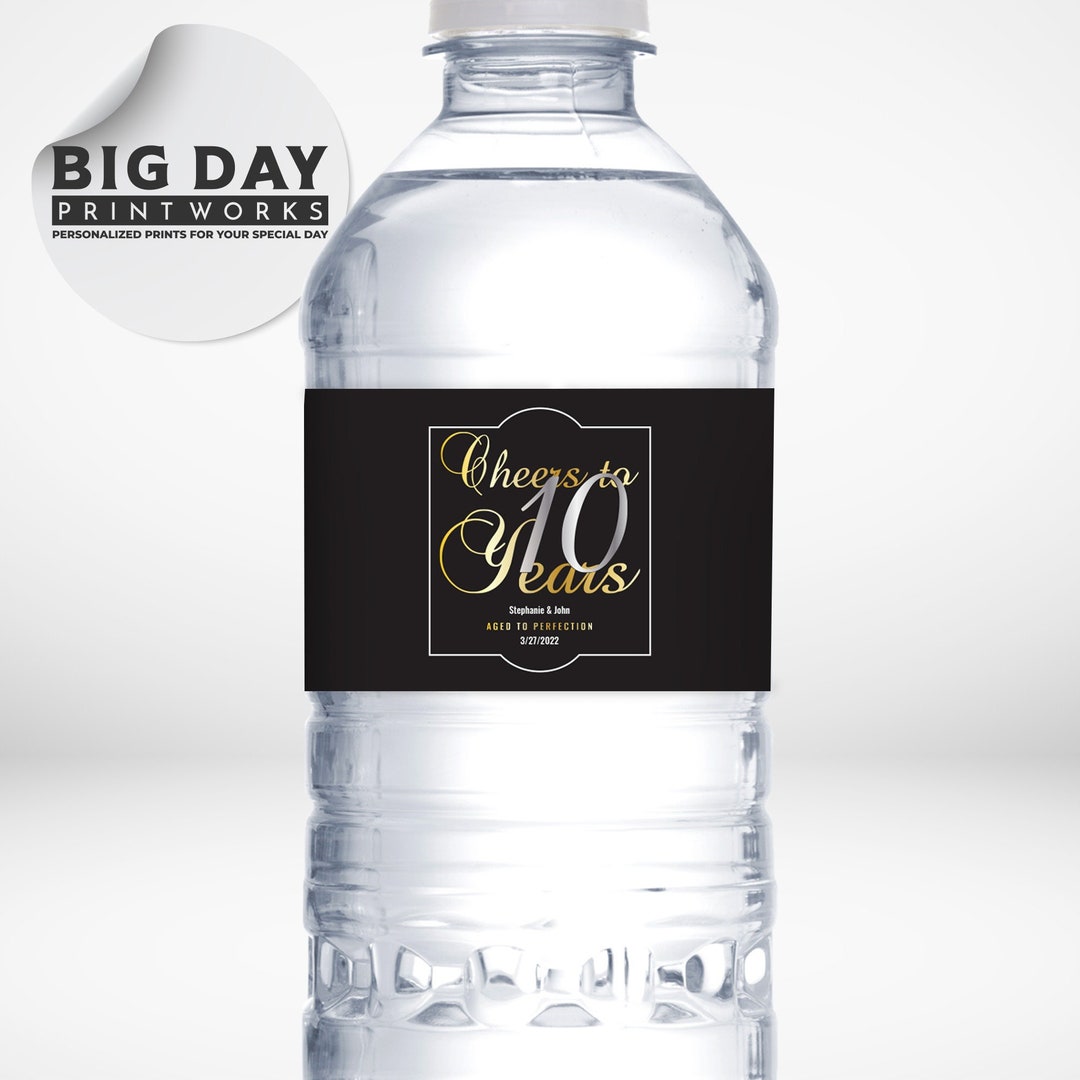 Custom Water Bottle Labels | Personalized Water Bottle Labels | Wedding ...
