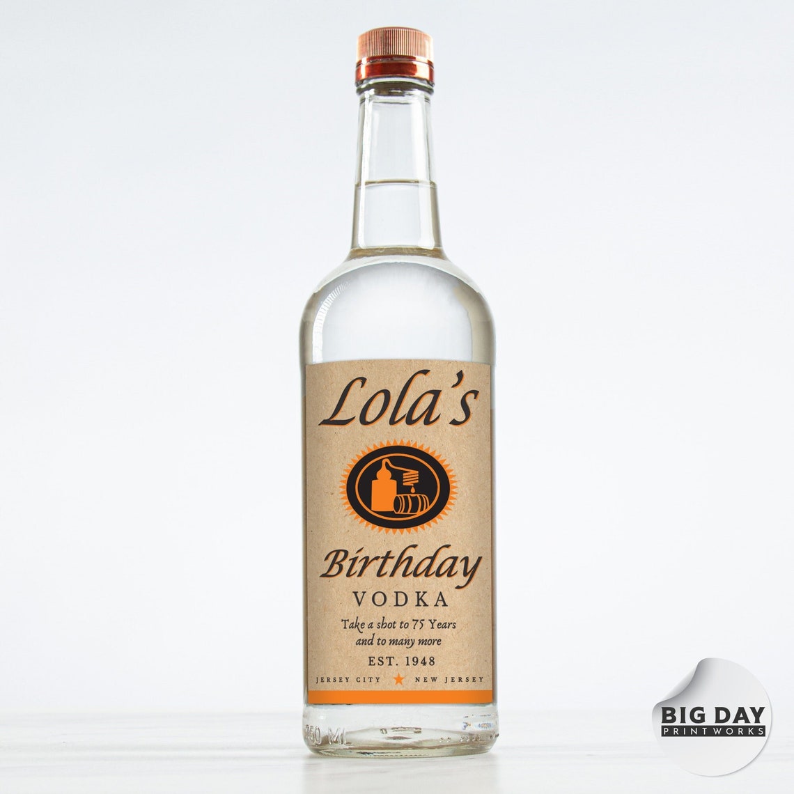 Personalized 750ml Liquor Bottle Label | Custom Liquor Label | Custom ...