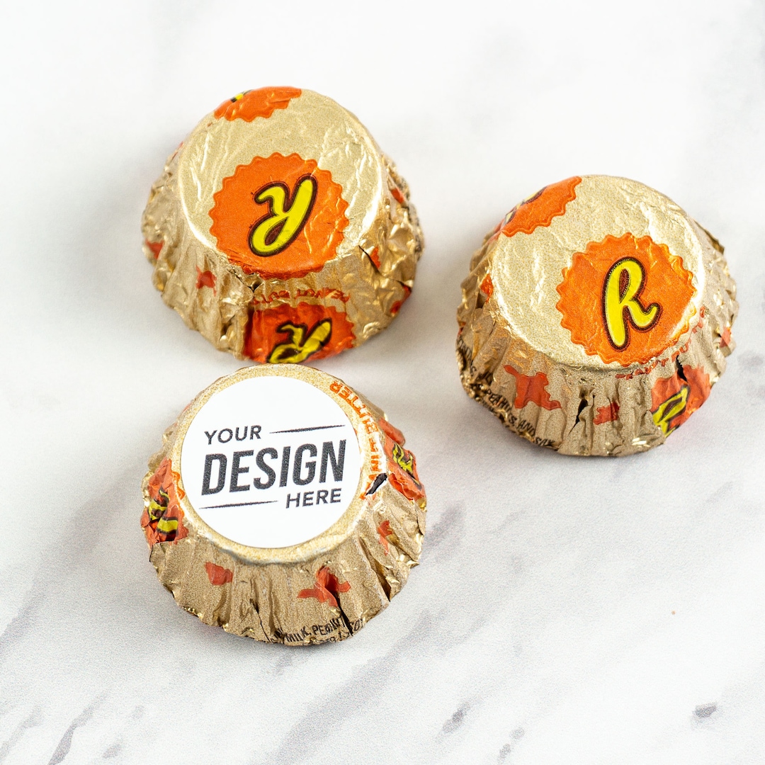 Personalized Mini Reese's Peanut Butter Cup Labels Stickers - Add Your ...
