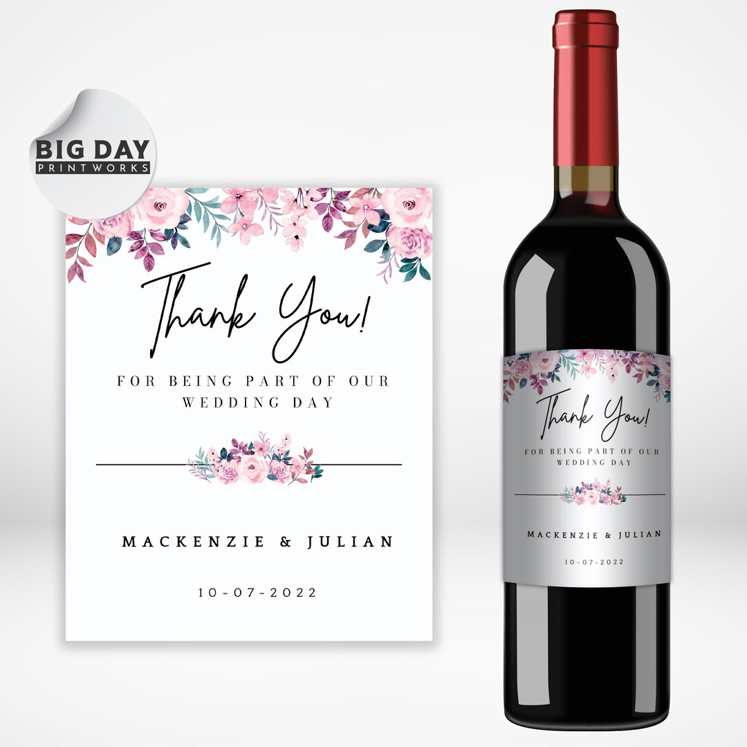Custom Wine Labels | Personalized Birthday Gift | Anniversary Gift ...