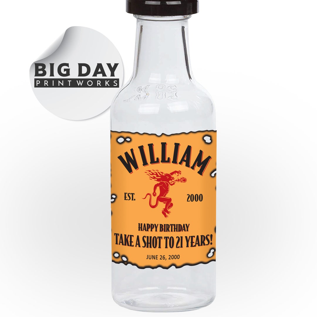 Custom 50 Ml Mini Liquor Labels His or Her Favorite Drink Optional Mini ...