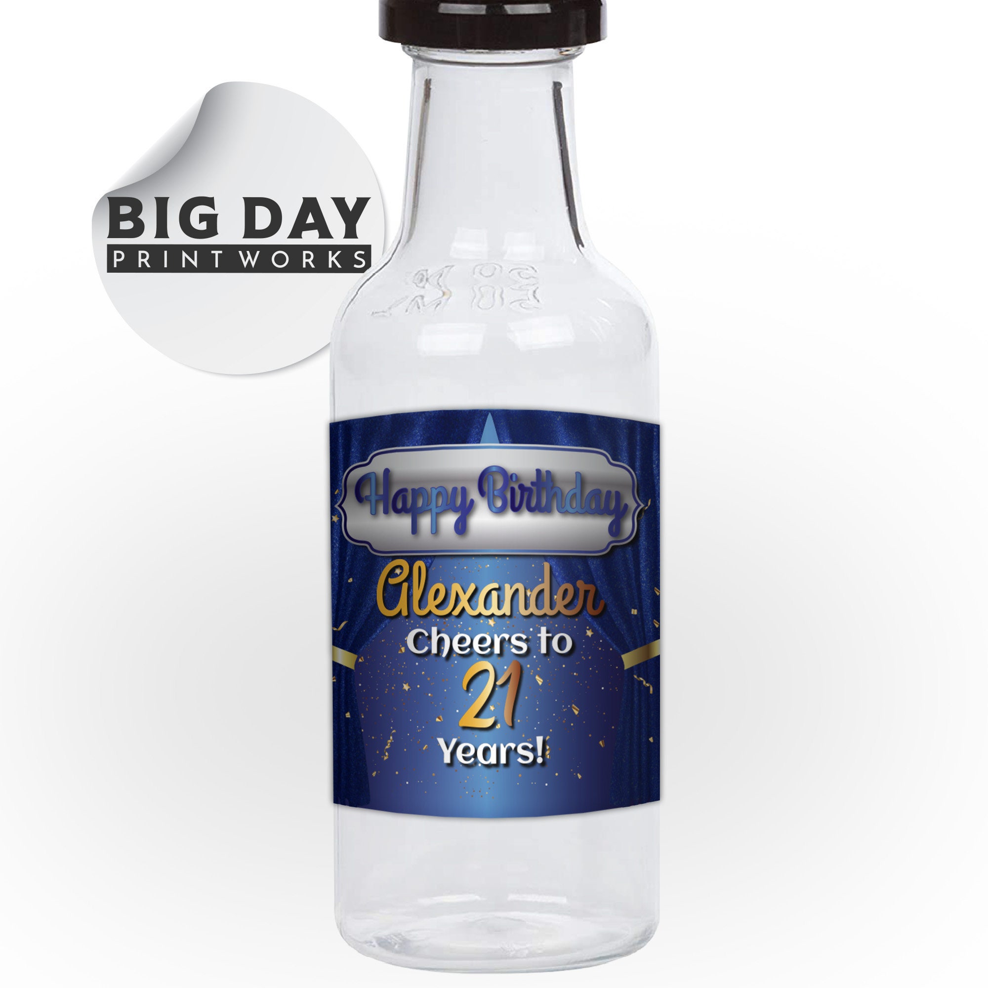 Paper & Party Supplies Custom Famous Liquor Brands Party Favor Labels ...